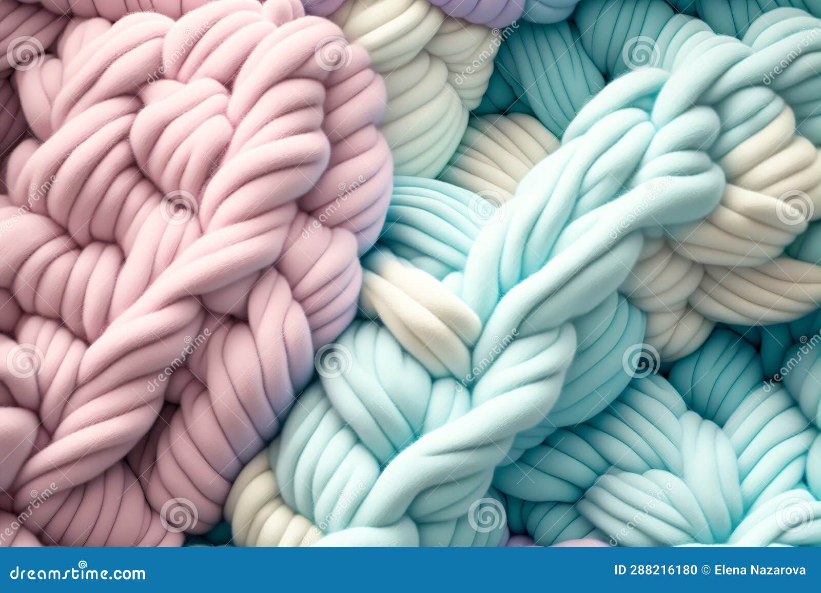 Delicate Pastel Yarn for Knitting. Twisted Threads Abstract Background ...