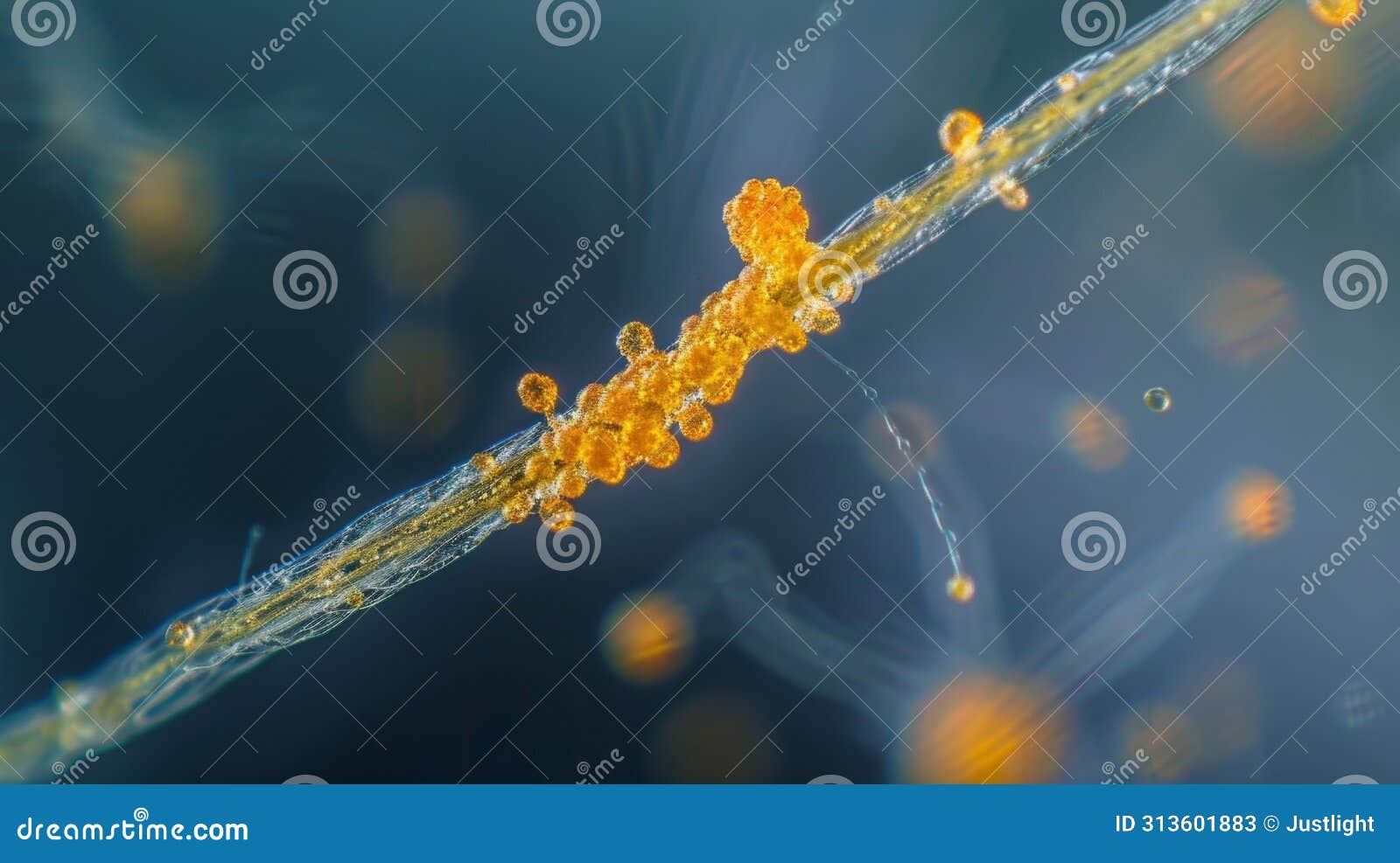 A Delicate Piece of Pollen Attached To a Thin Threadlike Filament ...