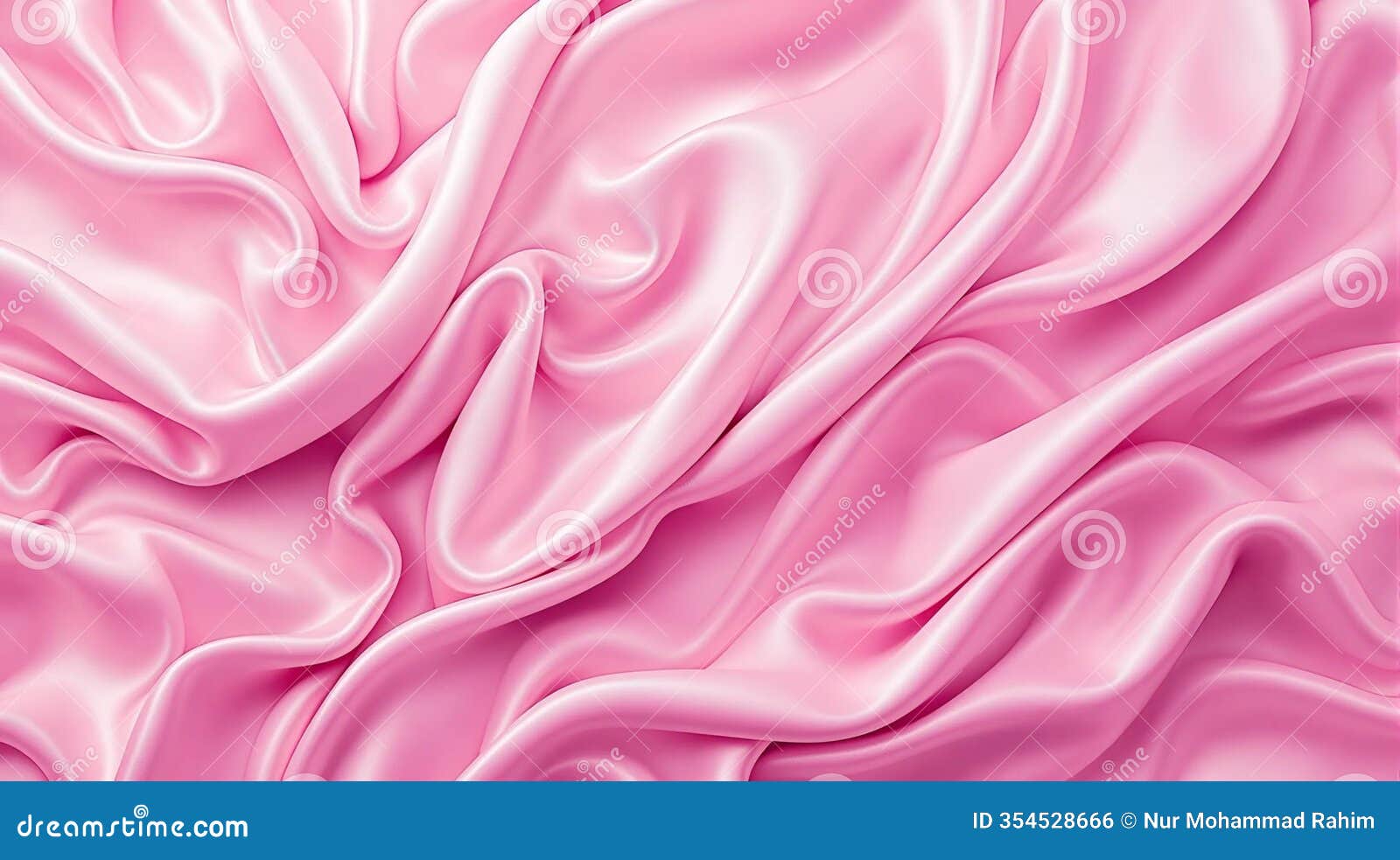 Delicate Pink Satin Fabric Drape Stock Illustration - Illustration of ...