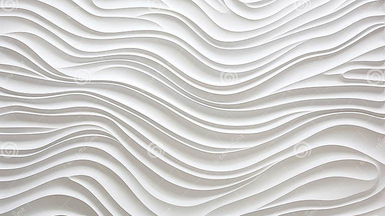 Delicate Plaster Wave Ai Generated Pattern Stock Image - Image of ...