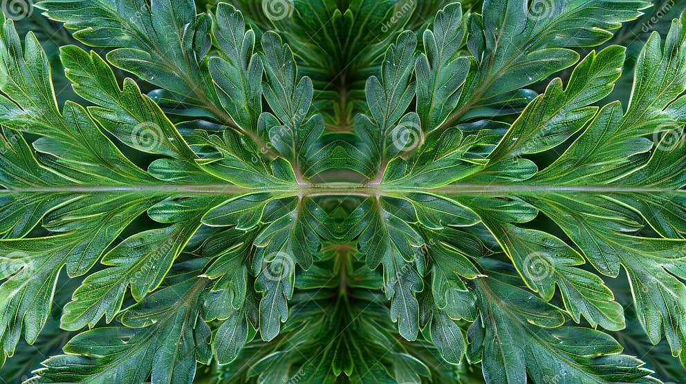The Delicate and Precise Curves of a Fern Leaf Forming a Perfect ...