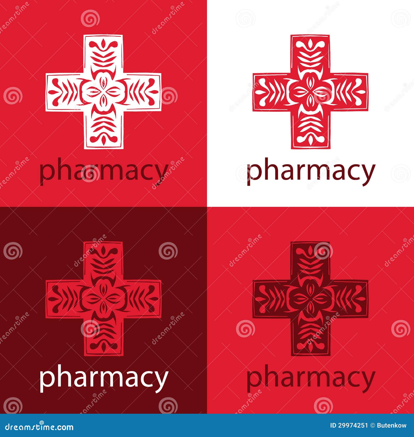 Red medicine logo stock vector. Illustration of brand - 29974251
