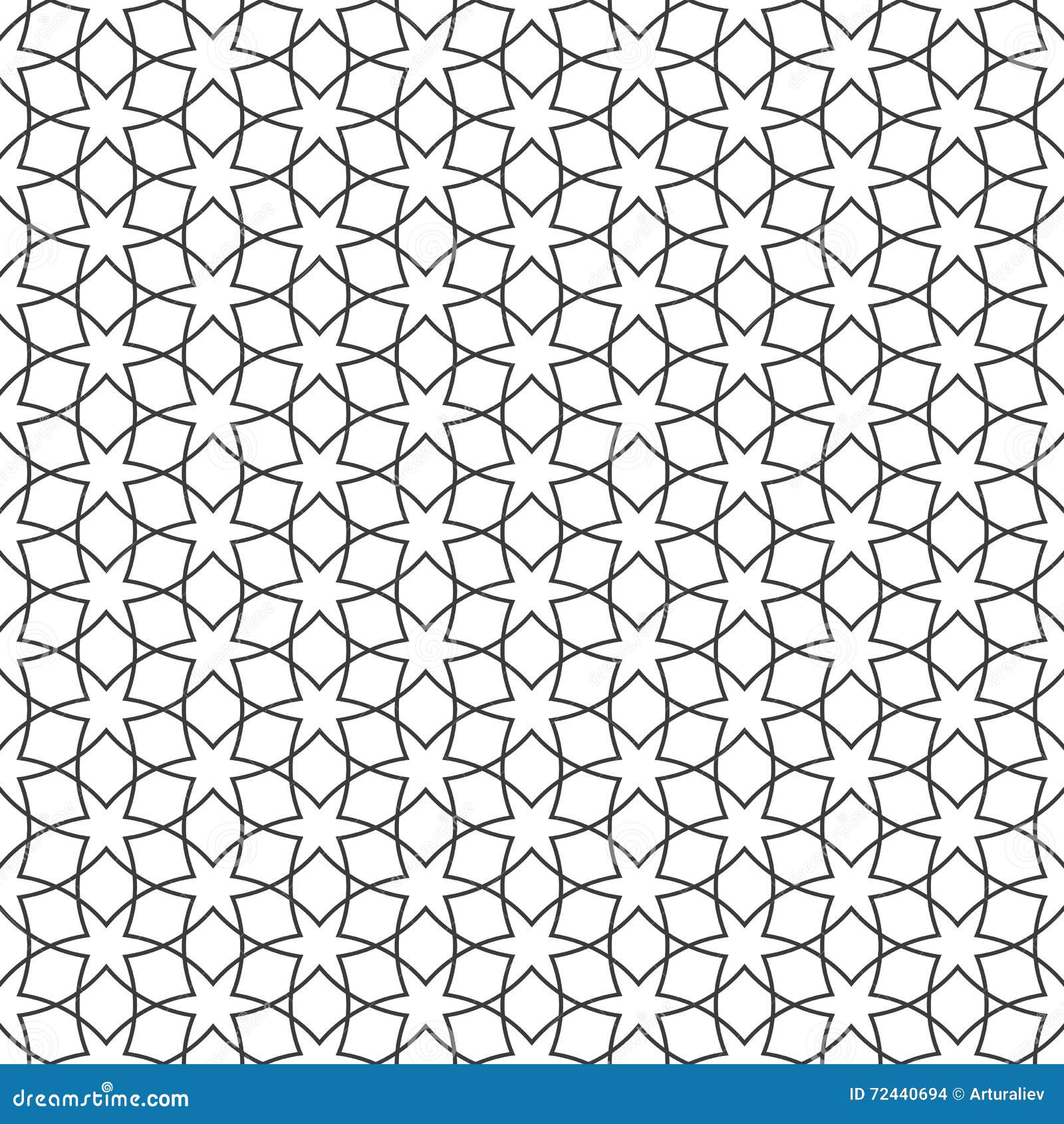 Delicate Seamless Pattern with Stars - Arabic Style Stock Vector ...