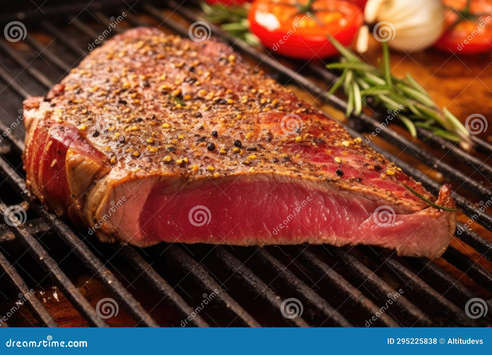 Delicate Spice Rub on Grilled Tomahawk Steak Stock Photo - Image of ...