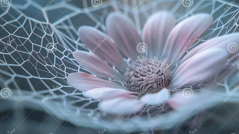 The Delicate Stem of a Flower is Made Up of Precise Geometric Shapes ...