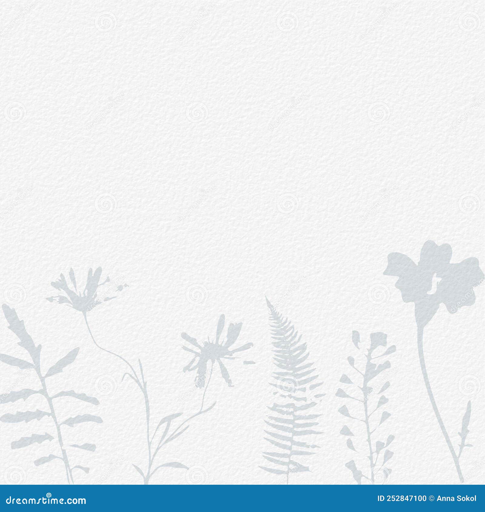 Delicate Watercolor Botanical Digital Paper Floral Background Stock ...