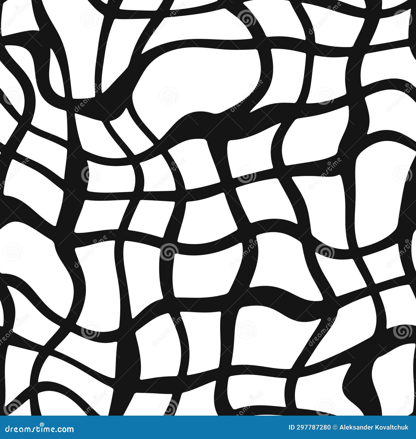 Delicate White Chaotic Square Dots on Black Background Seamless Pattern ...