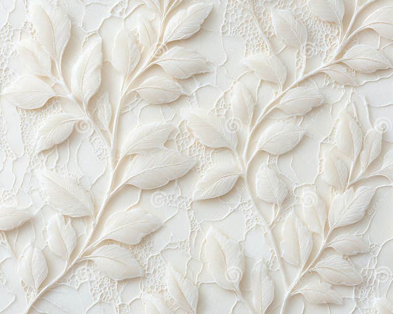 Delicate White Feather Pattern Stock Illustration - Illustration of ...