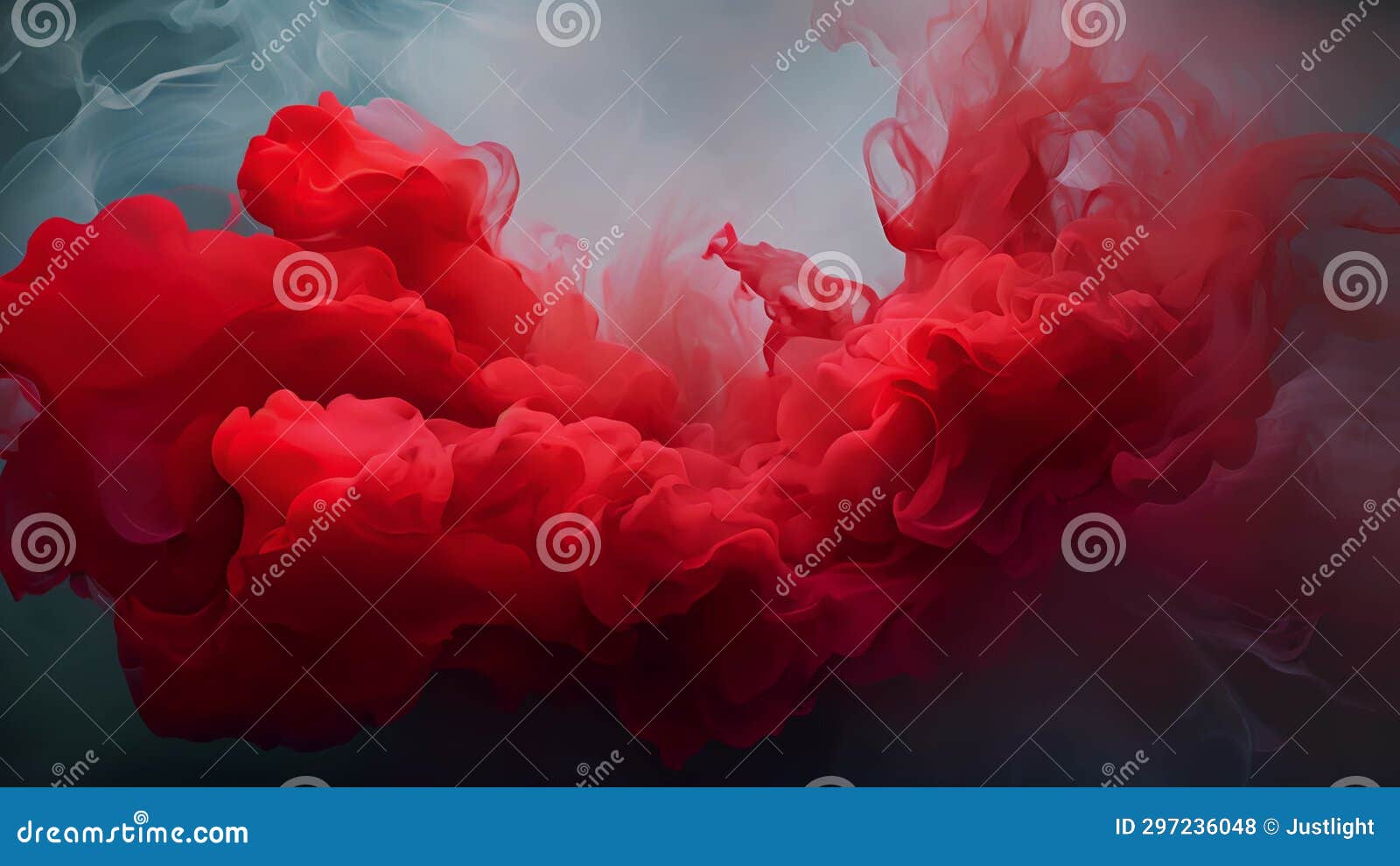 A Delicate, Wispy Ruby Cloud, Floating in an Stock Footage - Video of blue, tinged: 297236048