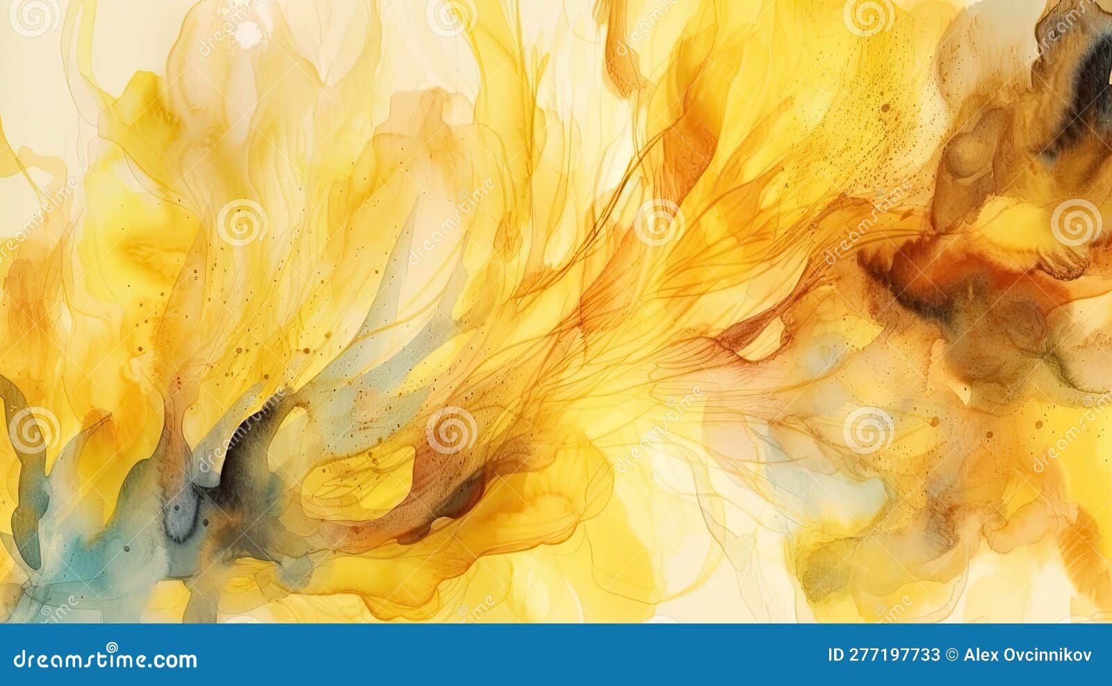 Delicate Yellow Watercolor Texture Background for Invitations and ...