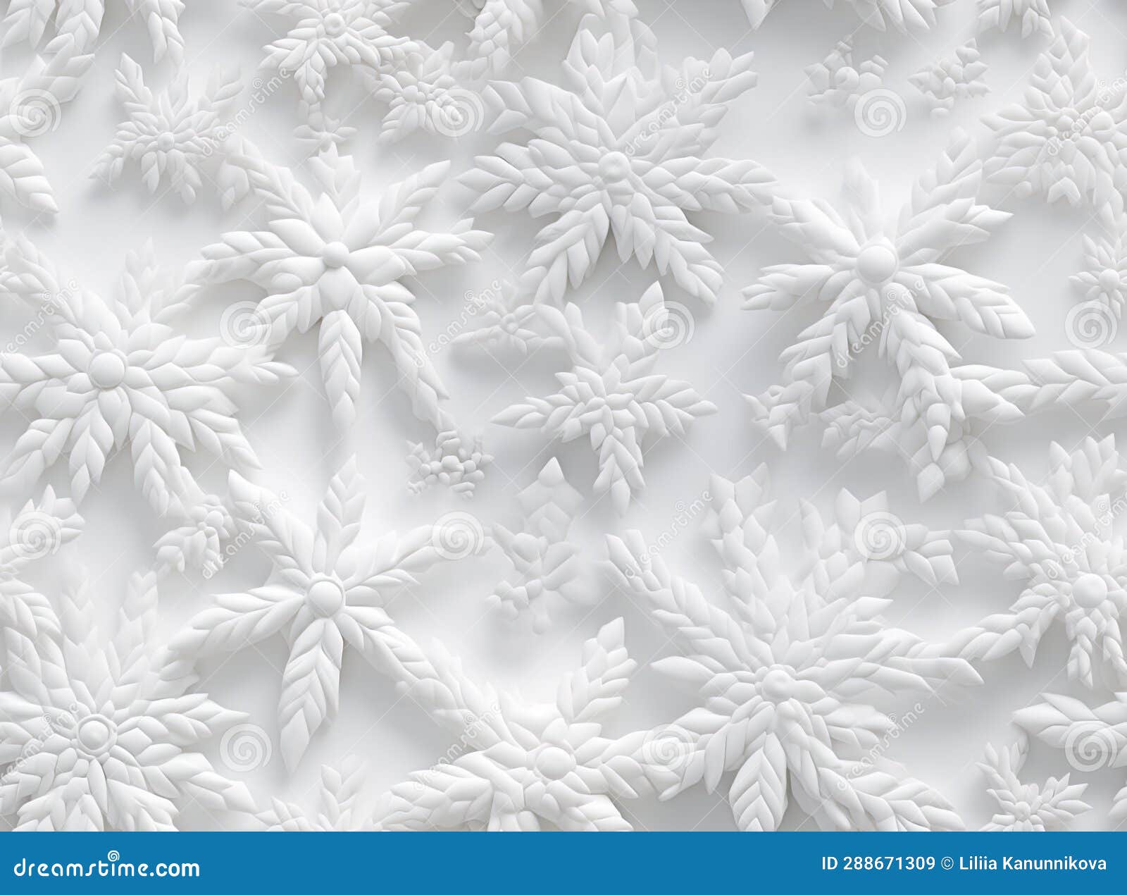 A Delicately Embossed Snowflake Pattern Graces the Surface of White Paper, Adding an Exquisite ...
