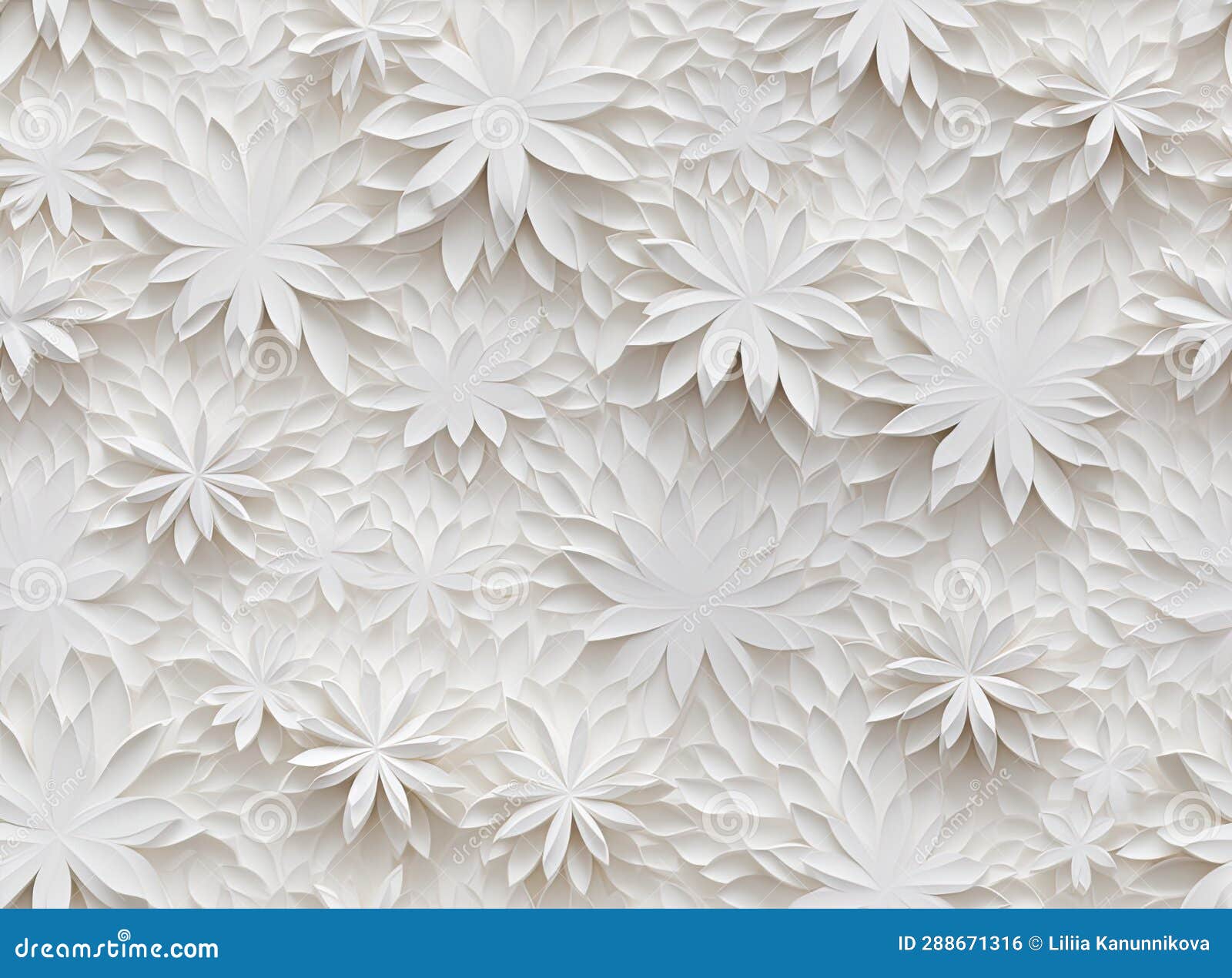 A Delicately Embossed Snowflake Pattern Graces the Surface of White Paper, Adding an Exquisite ...