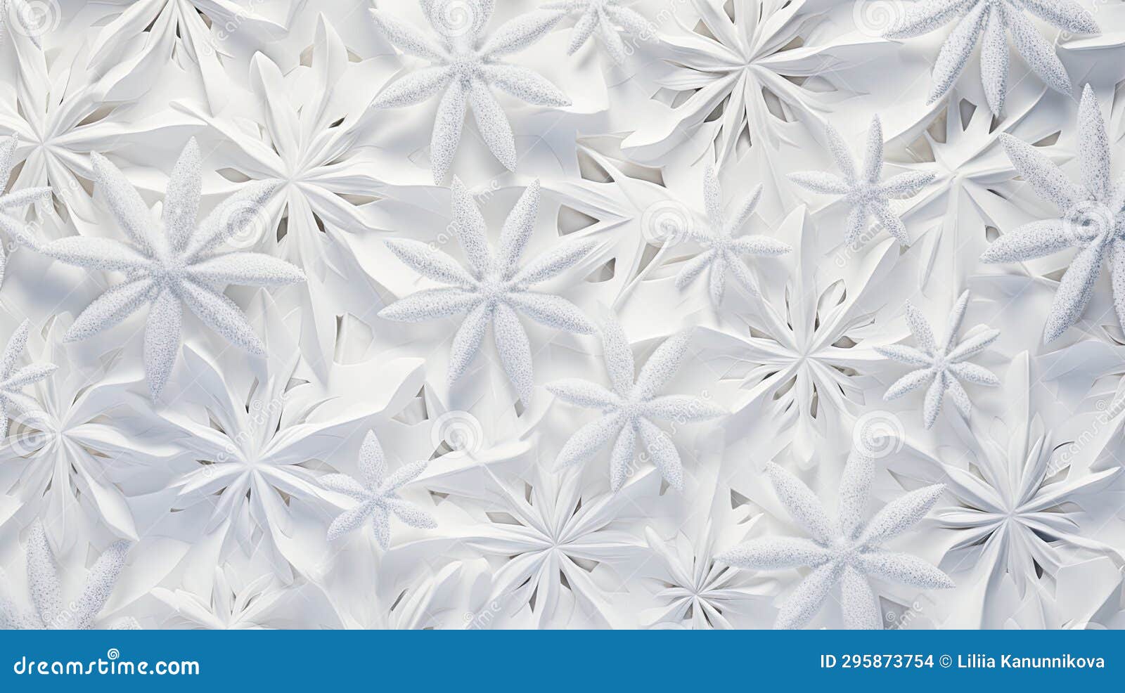 A Delicately Embossed Snowflake Pattern Graces the Surface of White ...