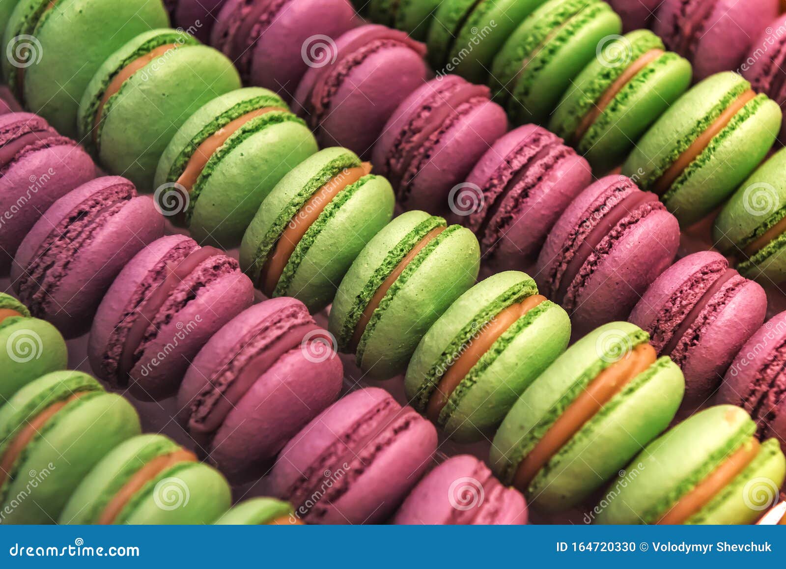 Deliciosa Textura De Galletas De Macarons Foto de archivo - Imagen de ...