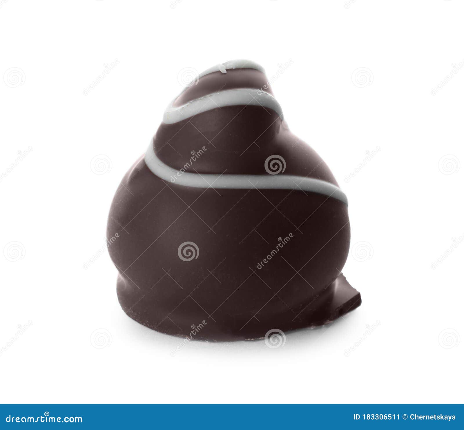 Delicioso Dulce De Chocolate Negro Aislado Imagen de archivo - Imagen ...