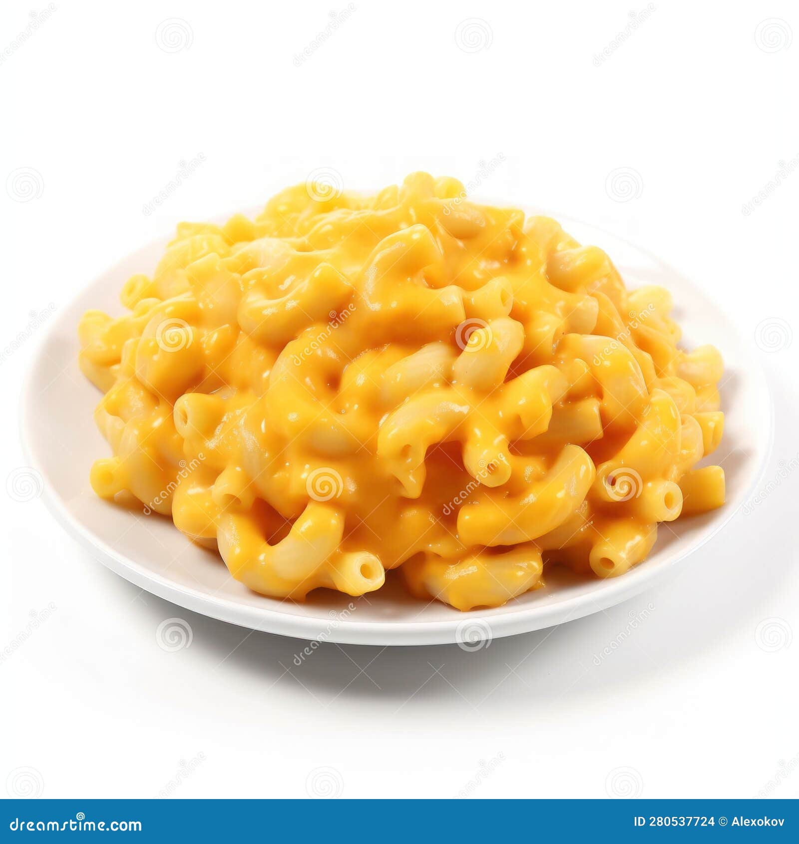 Delicious American Macaroni and Cheese on a Plate High Resolution Image ...