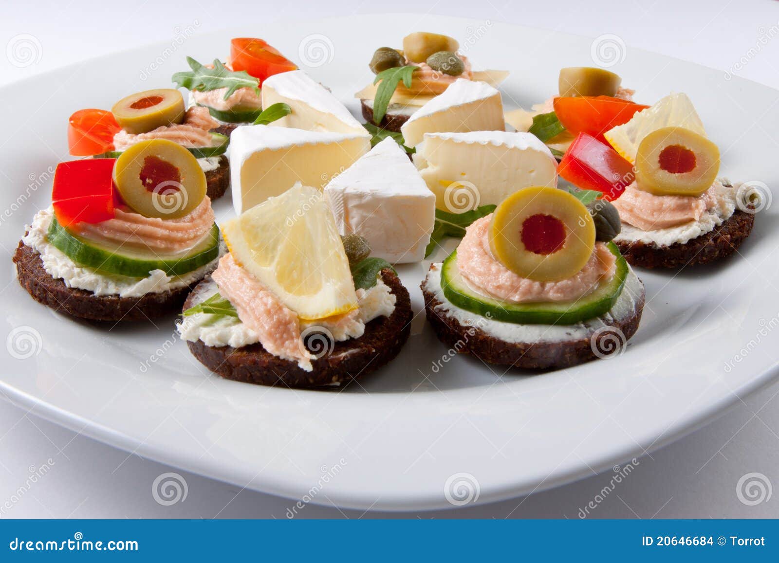 Delicious appetizers stock photo. Image of mini, paparika - 20646684