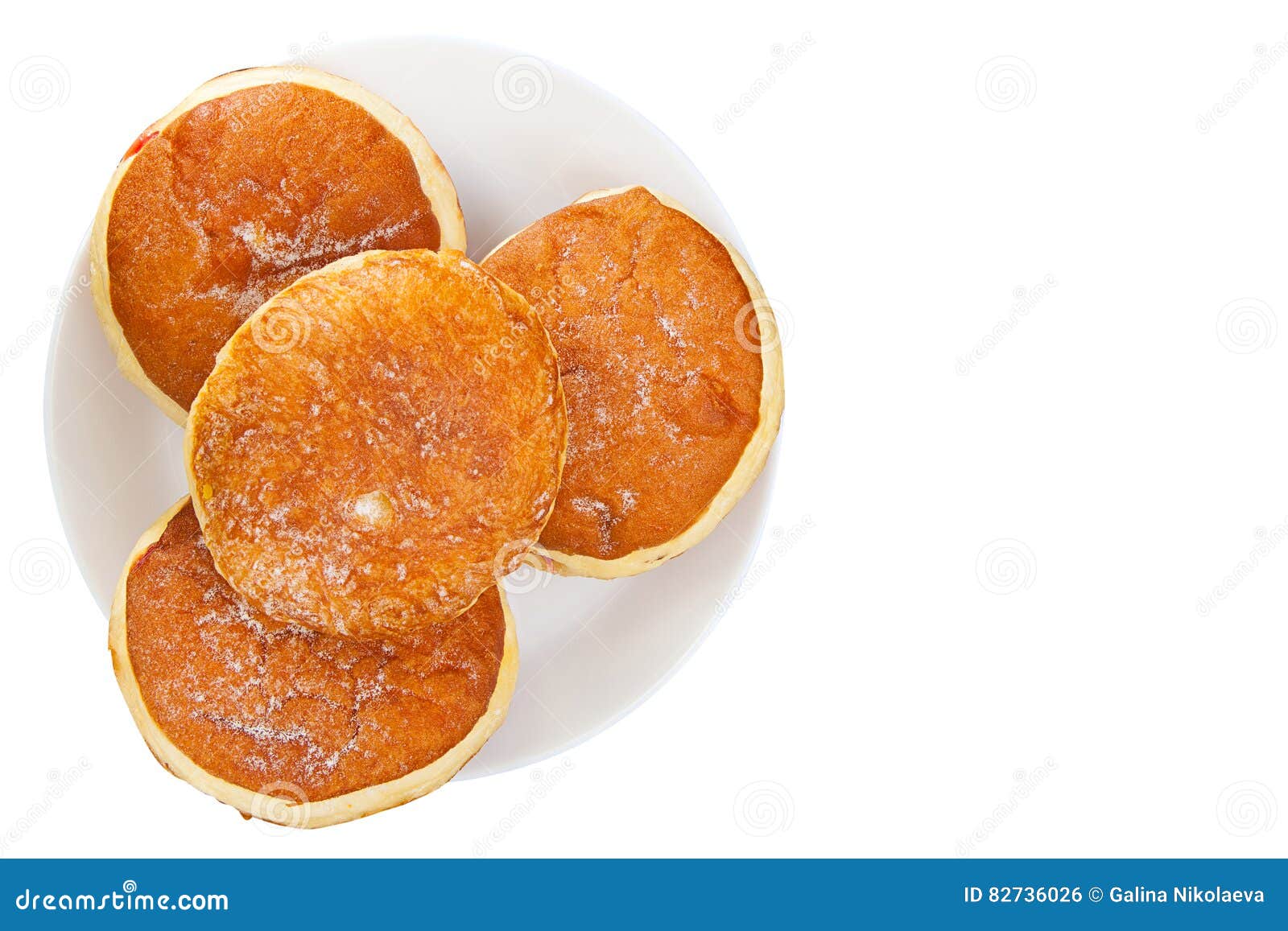 Delicious Appetizing Doughnuts with Stuffed on Plate Stock Photo ...