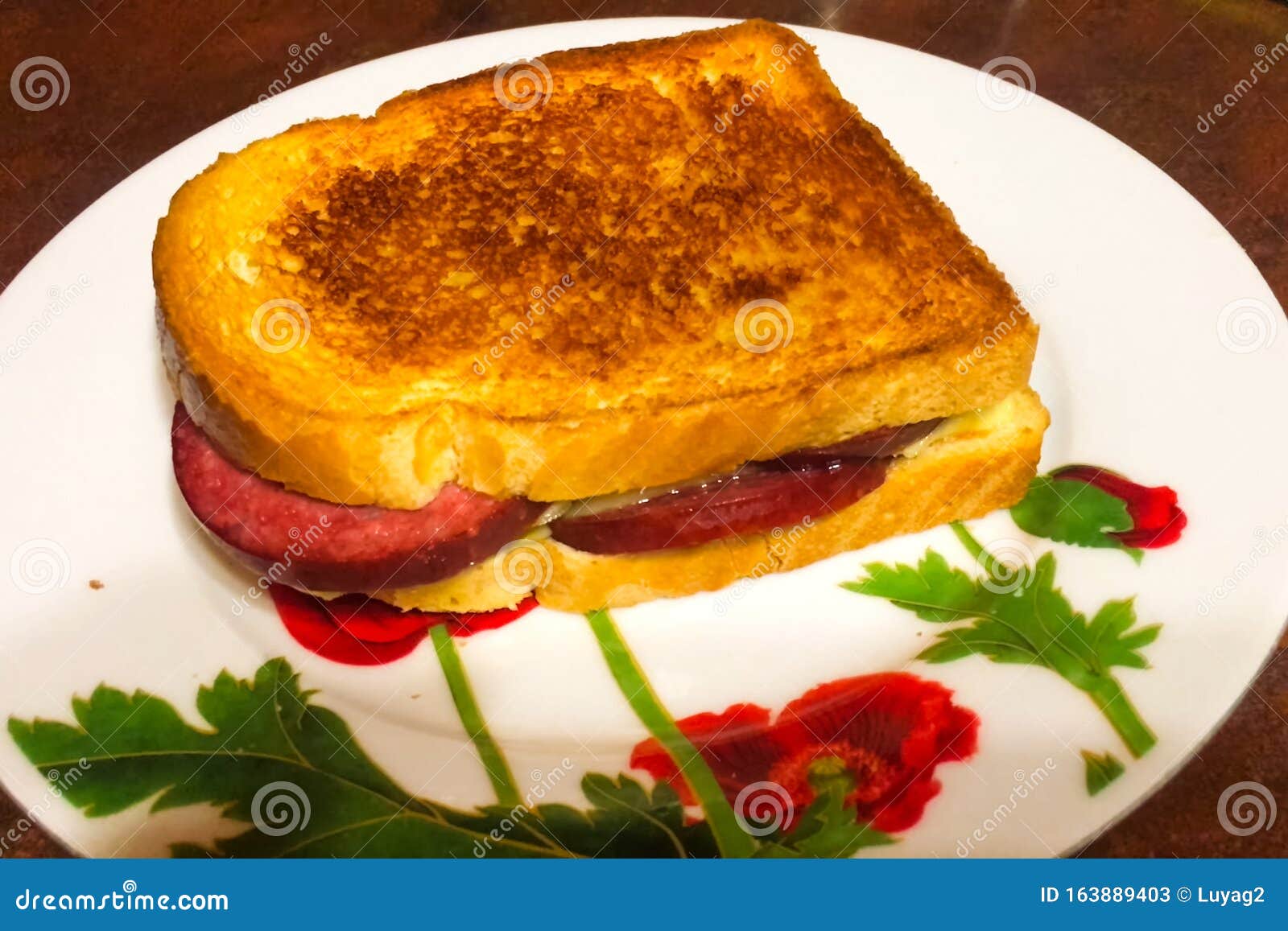 Delicious Appetizing Sandwich, Fast Food Stock Image - Image of beef ...