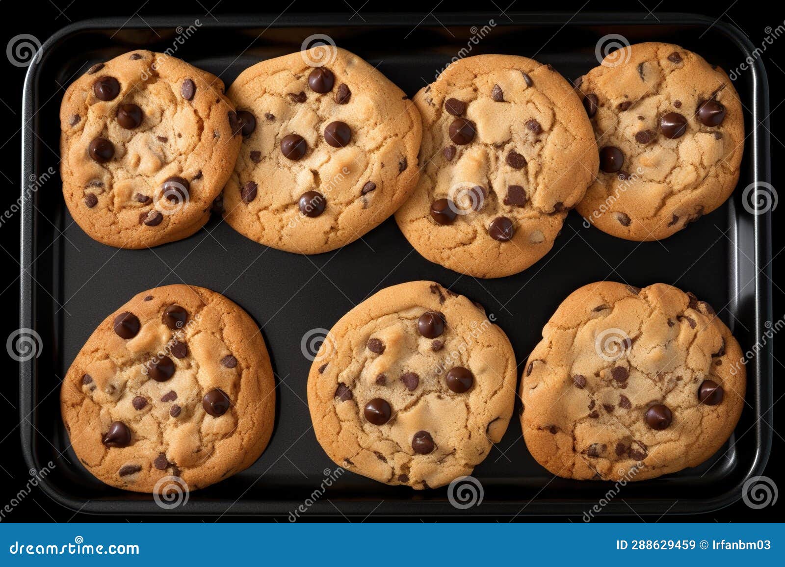 Delicious Assortment of Freshly Baked Cookies on Baking Sheet Stock ...