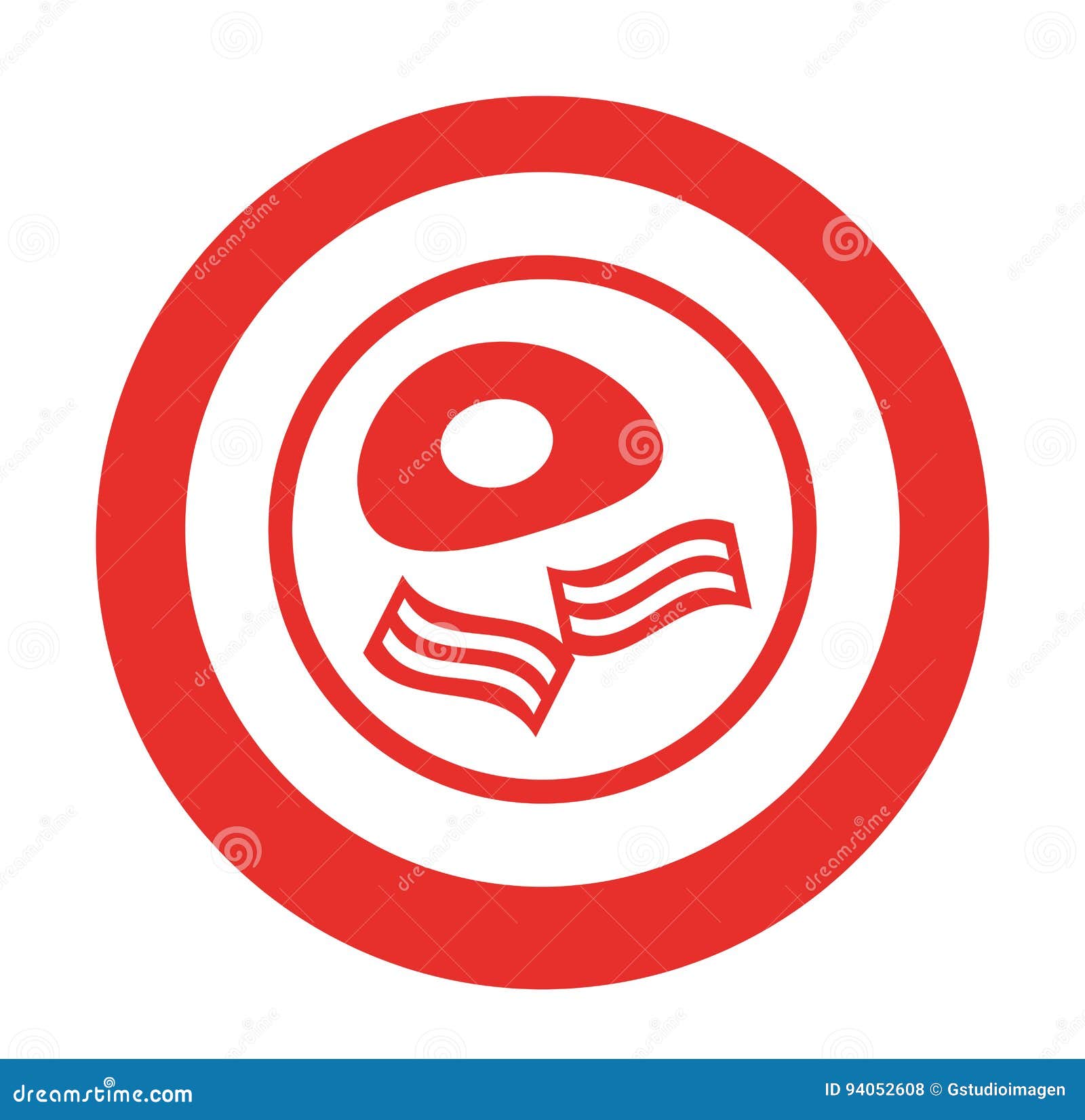 Delicious Bacoon with Fried Eggs Stock Vector - Illustration of ...