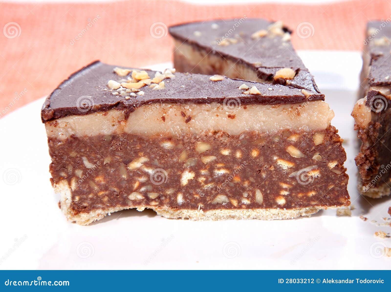 Delicious Bajadere Cake with Chocolate Stock Photo - Image of chocolate ...