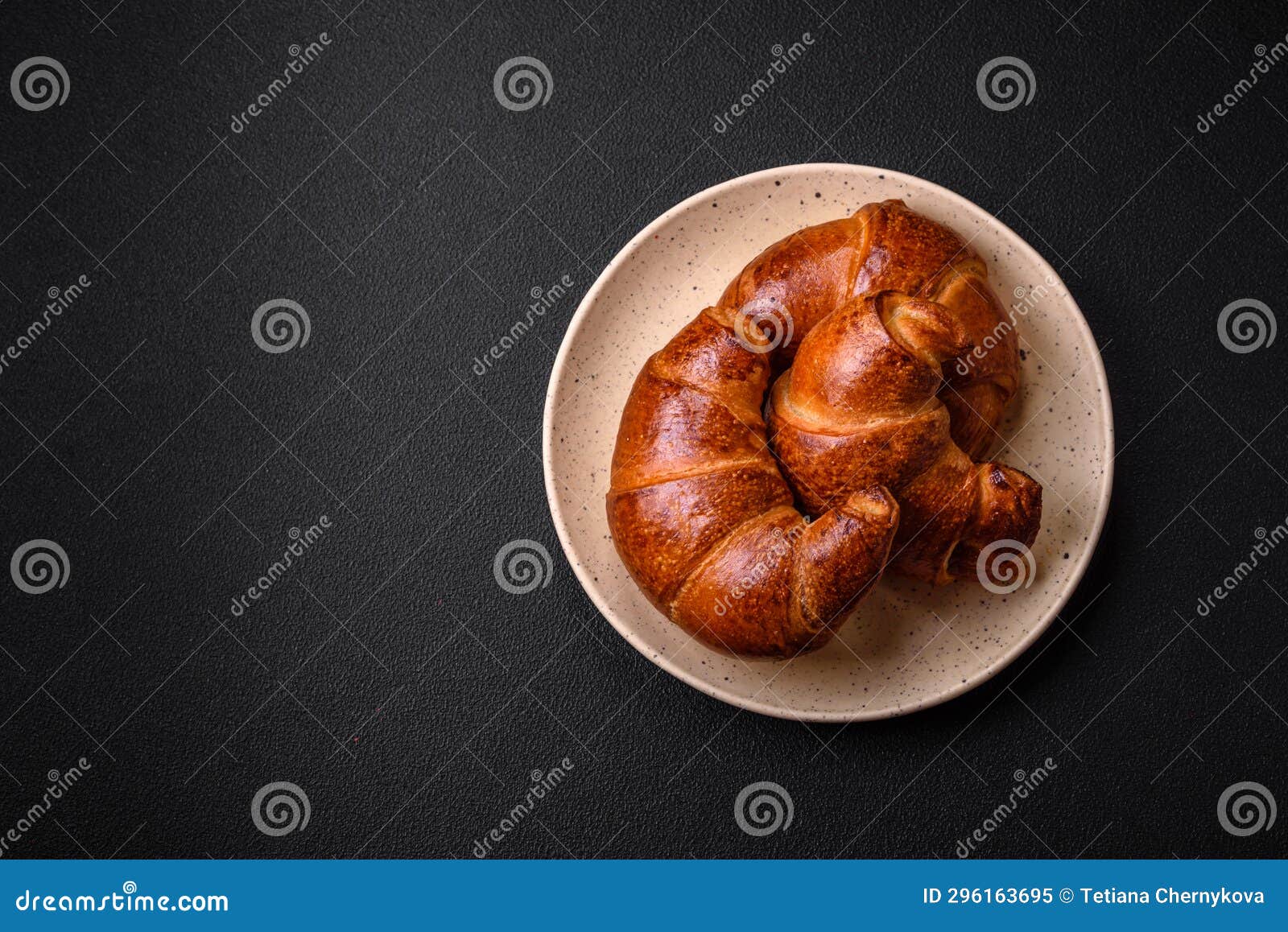 Delicious Baked Crispy Croissants As an Element of an Invigorating ...