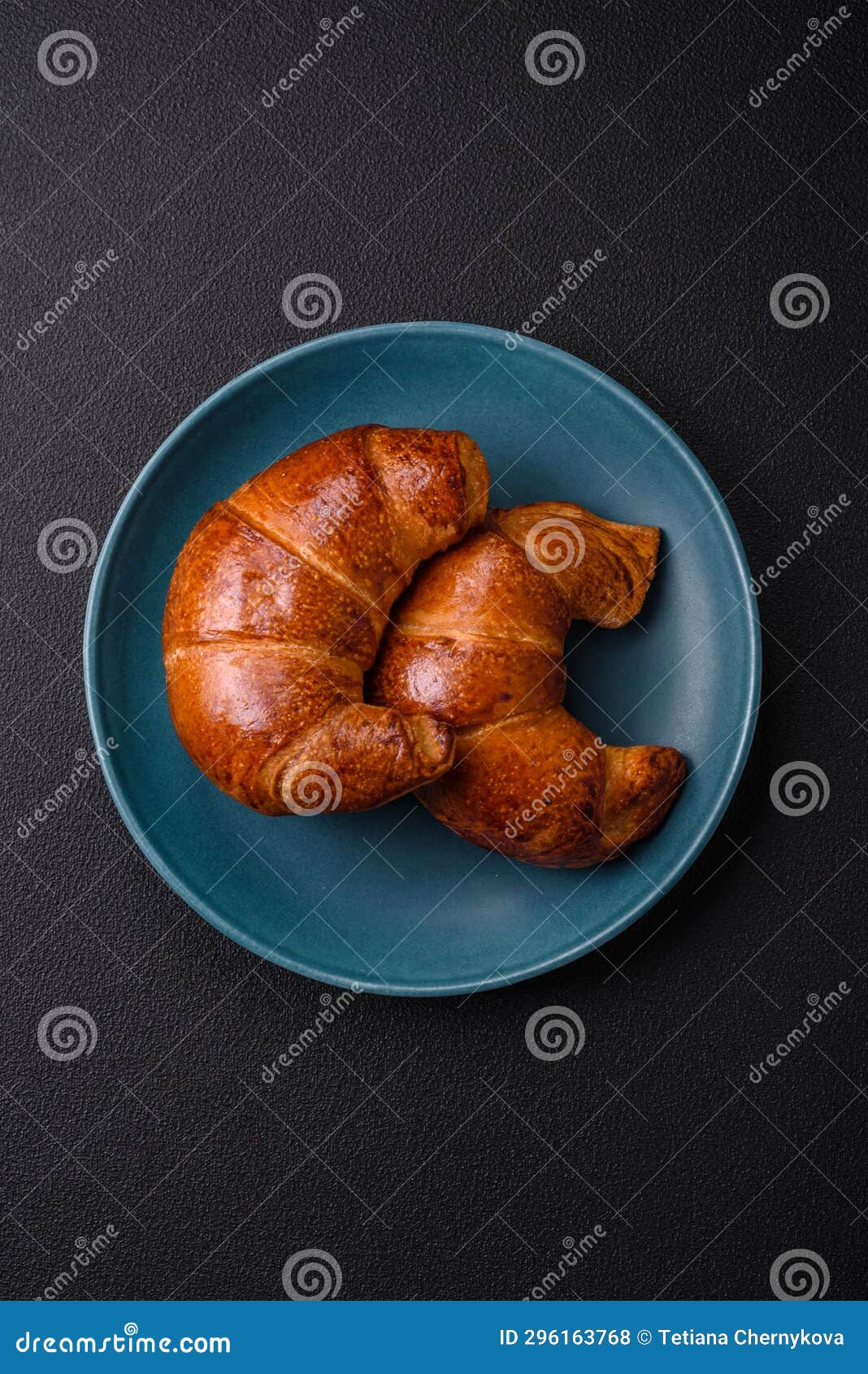 Delicious Baked Crispy Croissants As an Element of an Invigorating ...