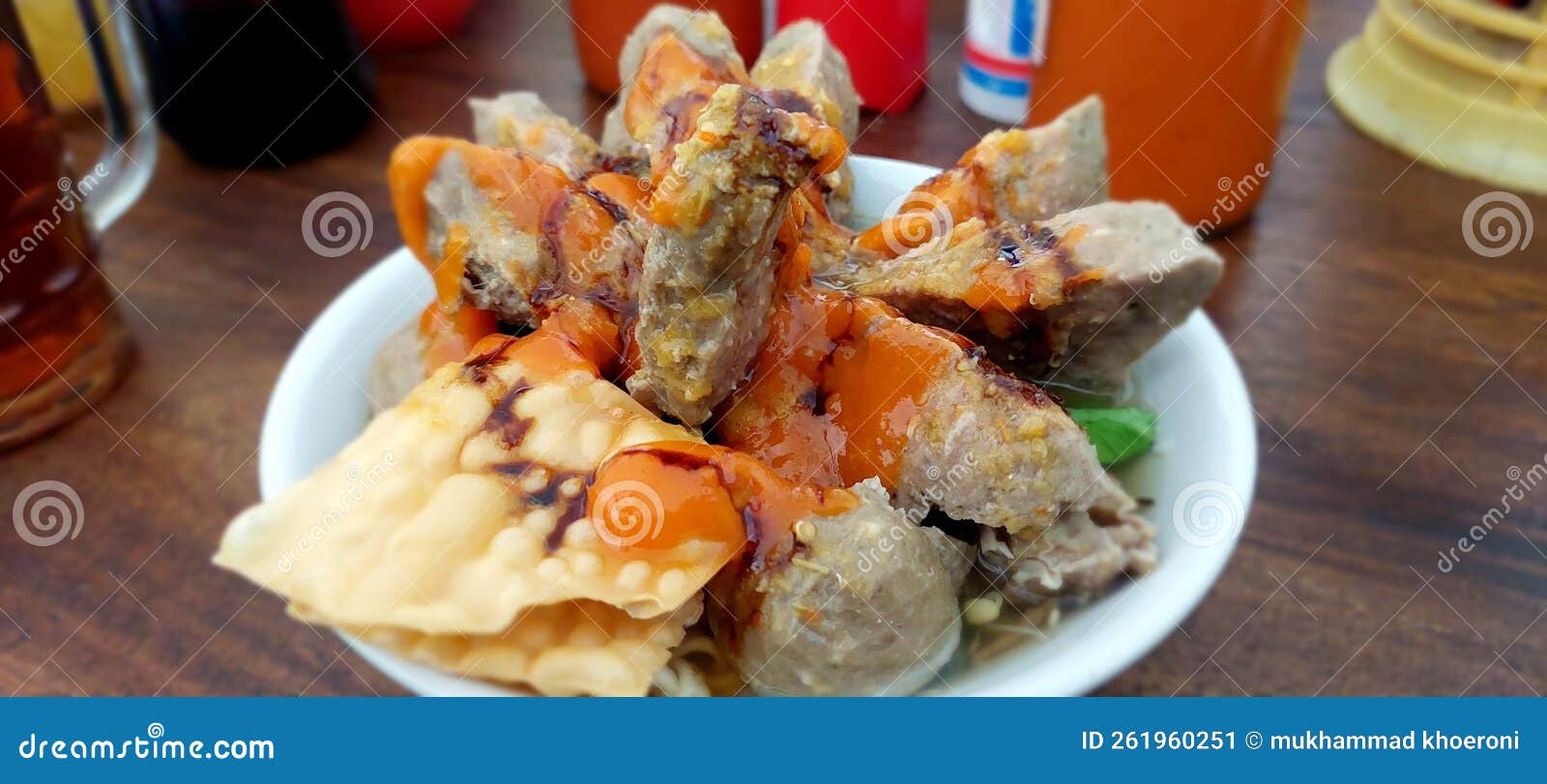 Delicious Bakso Well Known As Meat Ball Stock Image - Image of meat ...