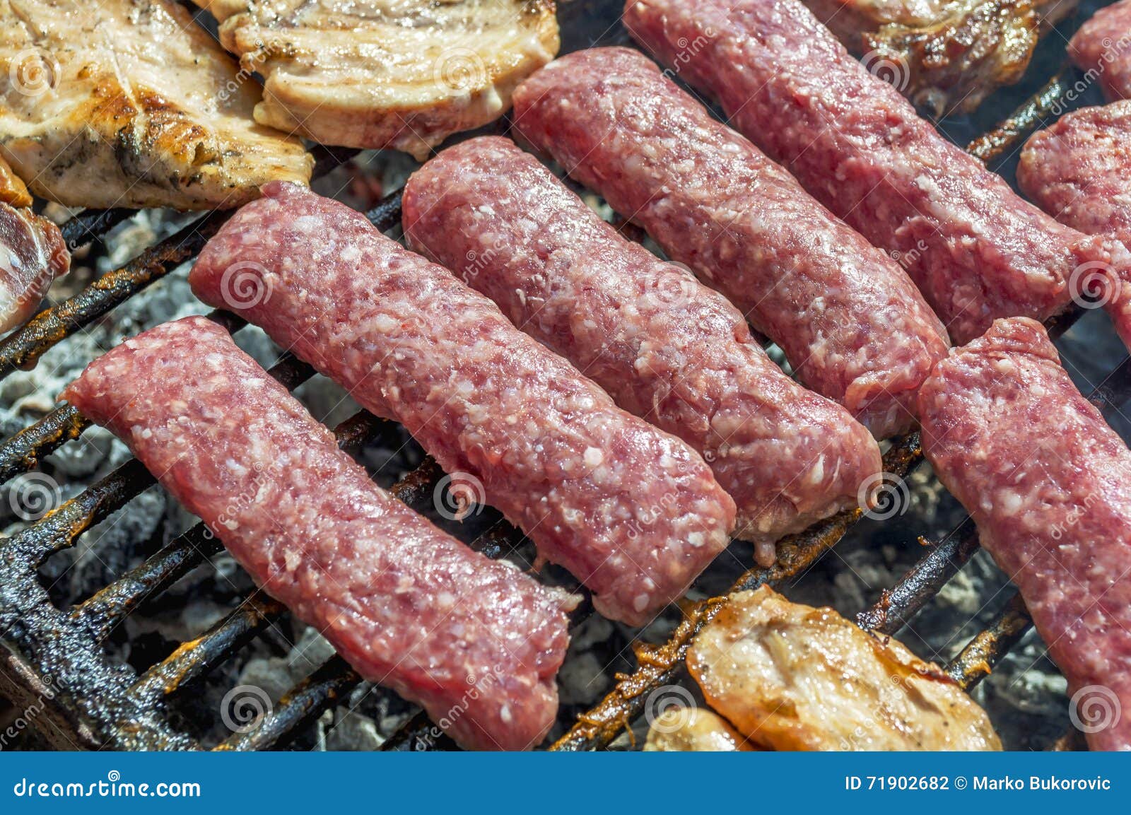 Delicious Balkan Traditional Cevapi on the BBQ Stock Photo - Image of ...