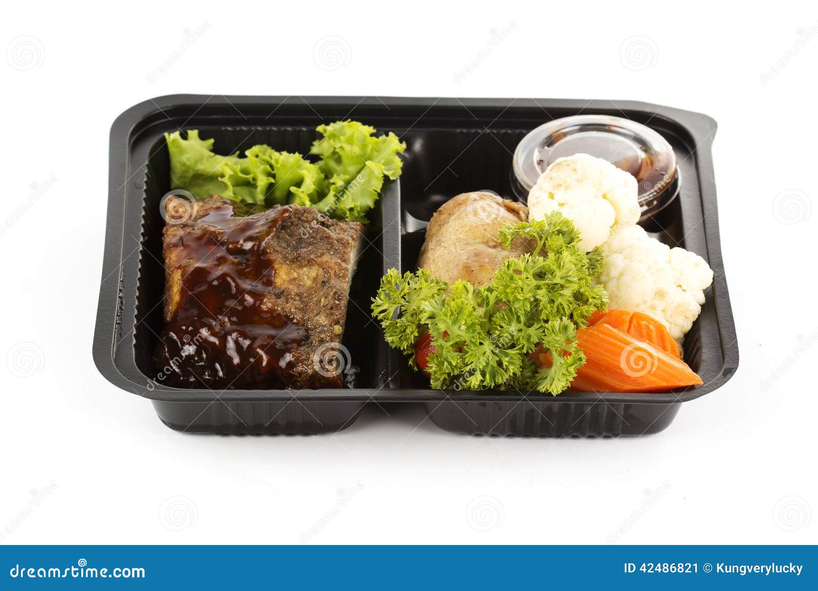 Delicious BBQ ribs stock image. Image of bone, plate - 42486821