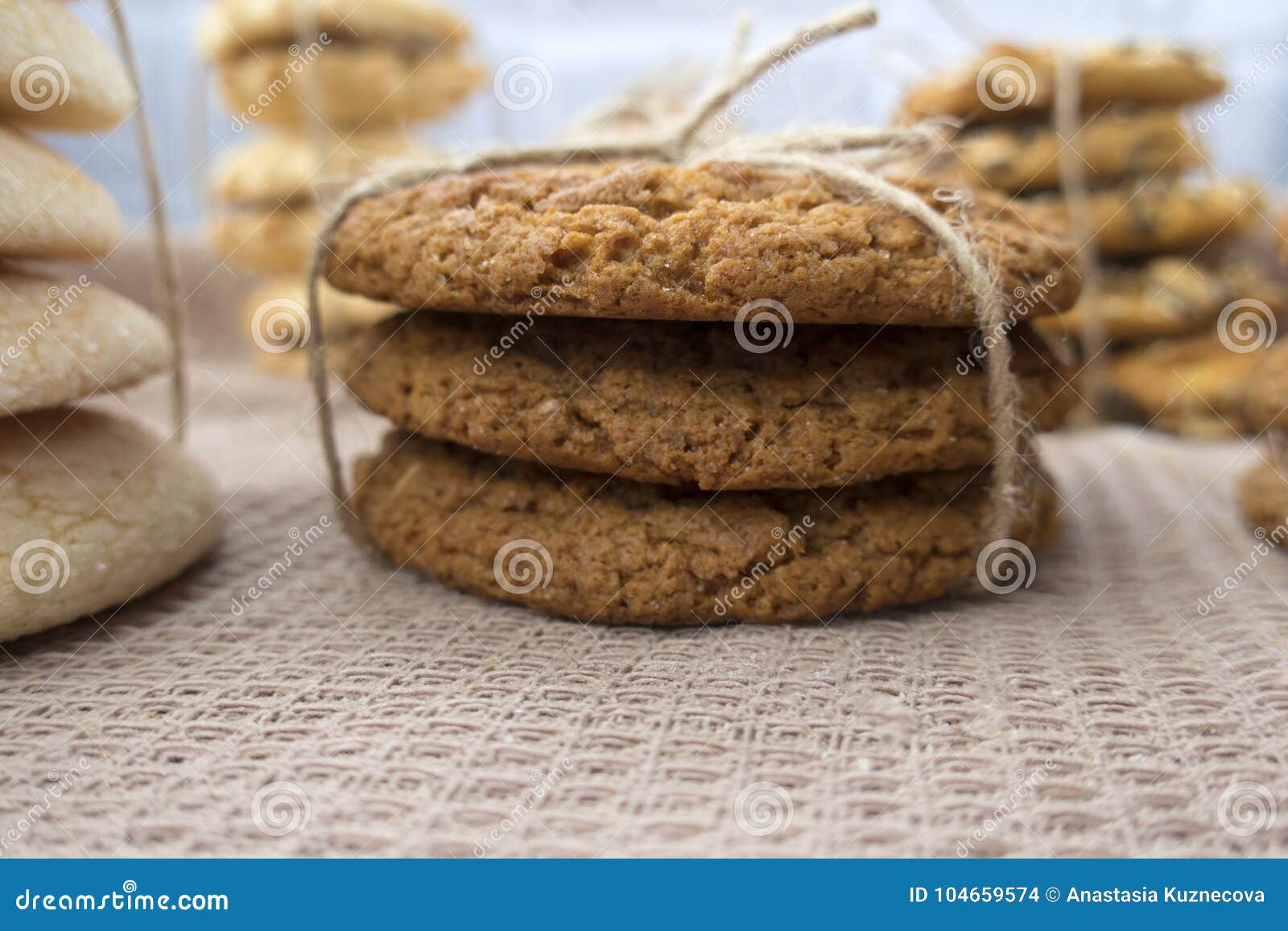 Biscuits stock photo. Image of homemade, gift, background - 104659574