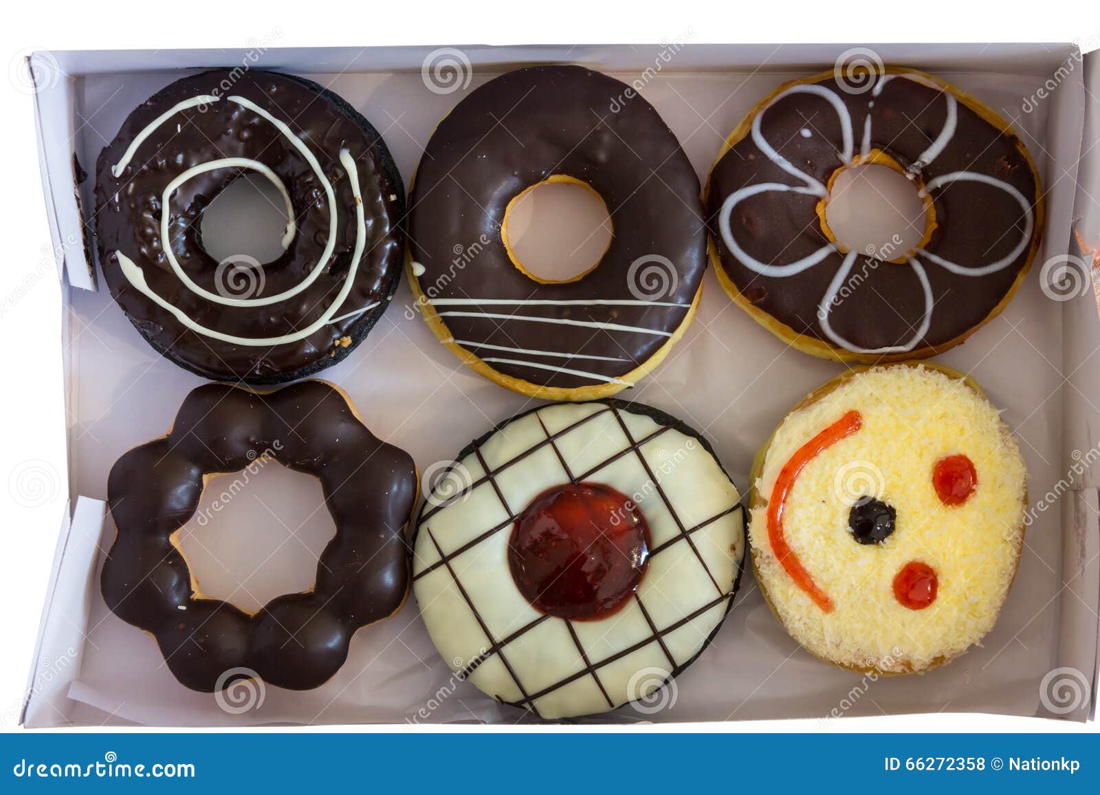 Delicious beautiful donuts stock photo. Image of round - 66272358