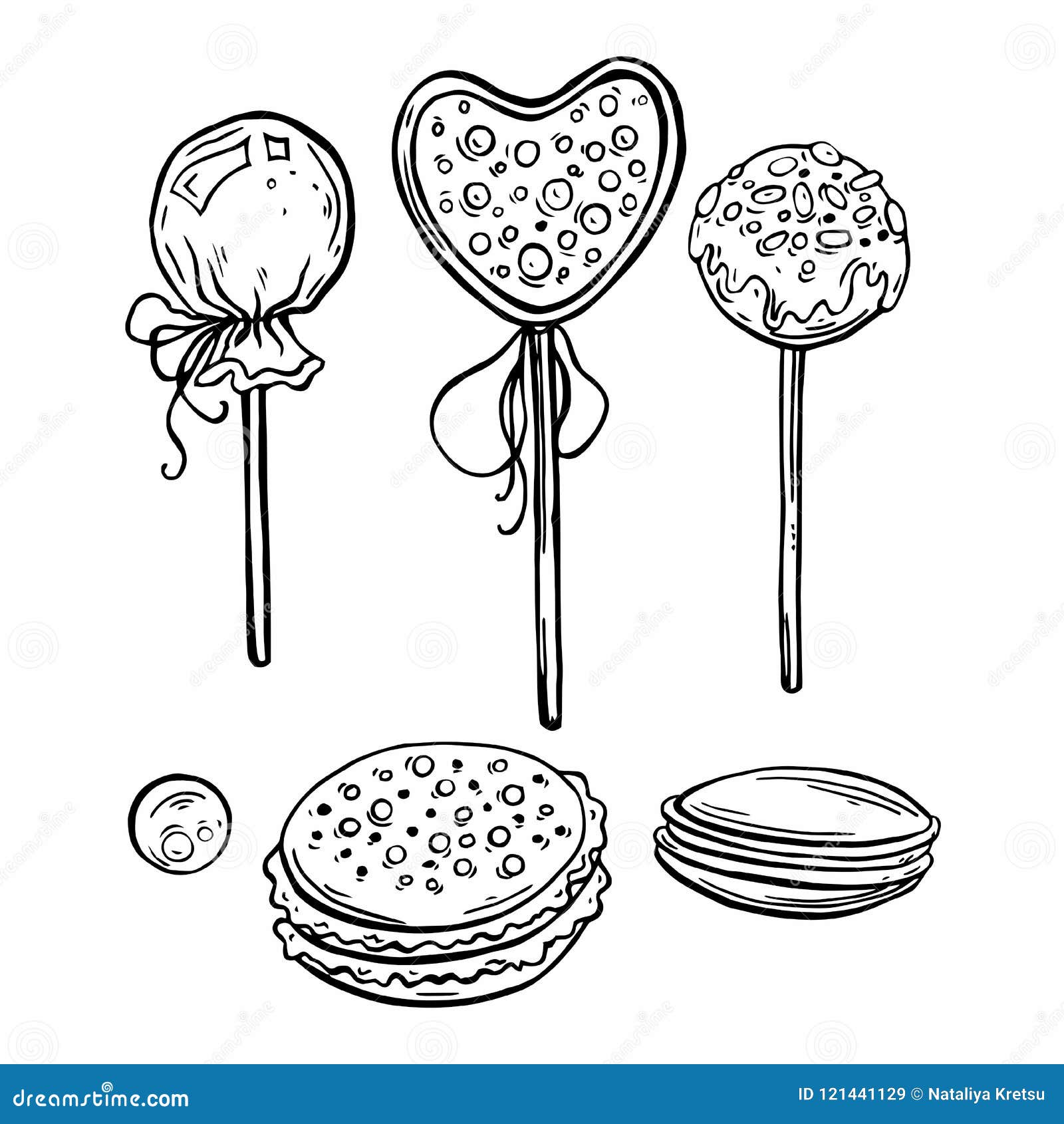 Delicious Beautiful Graphic Sweets Stock Vector - Illustration of ...