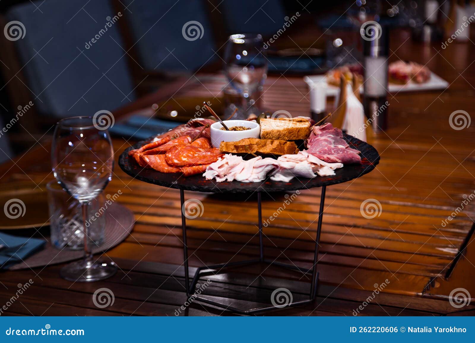 Delicious, Beautiful Slicing, Appetizer on the Table in a Restaurant ...
