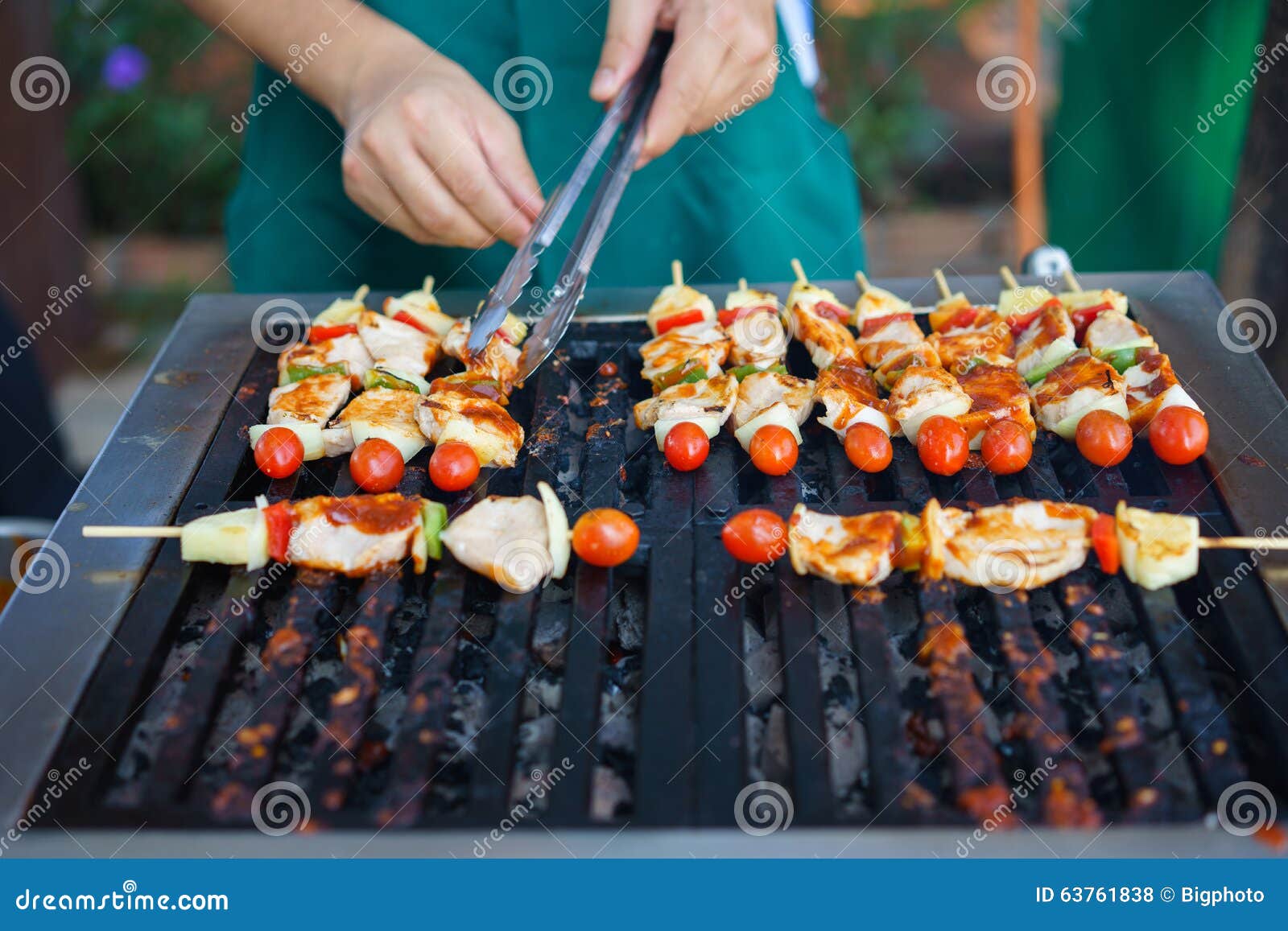 Delicious Beef Bbq on Grill Stock Photo - Image of green, outdoor: 63761838