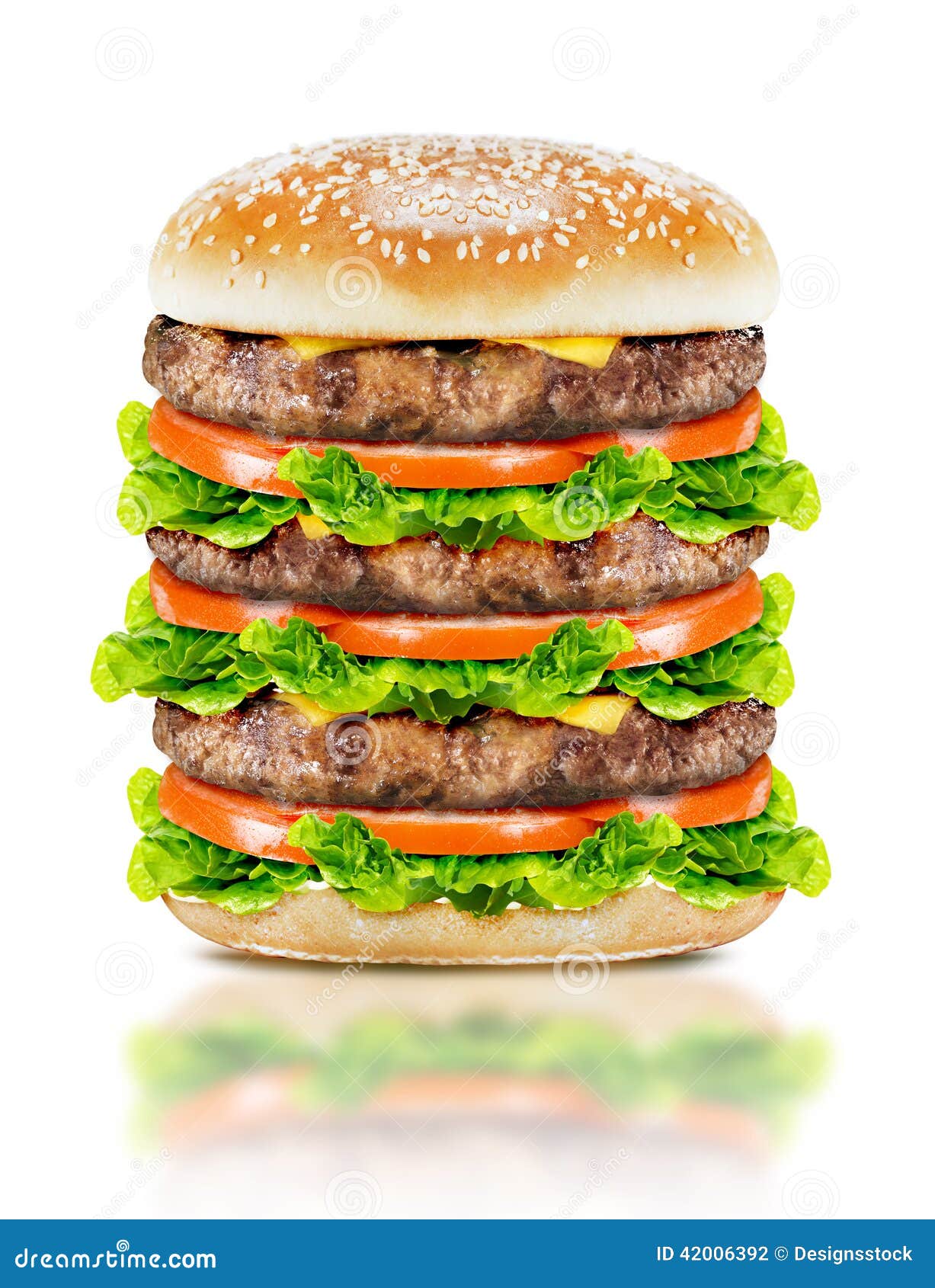 Delicious big burger stock photo. Image of delicious - 42006392