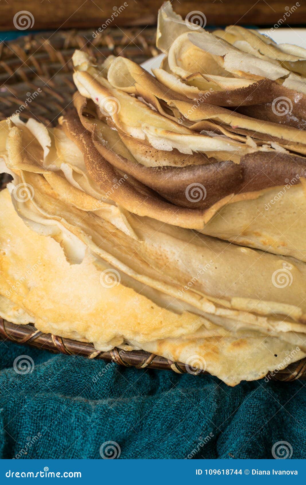 Delicious Big Pancakes on Tray Stock Photo - Image of food, homemade ...
