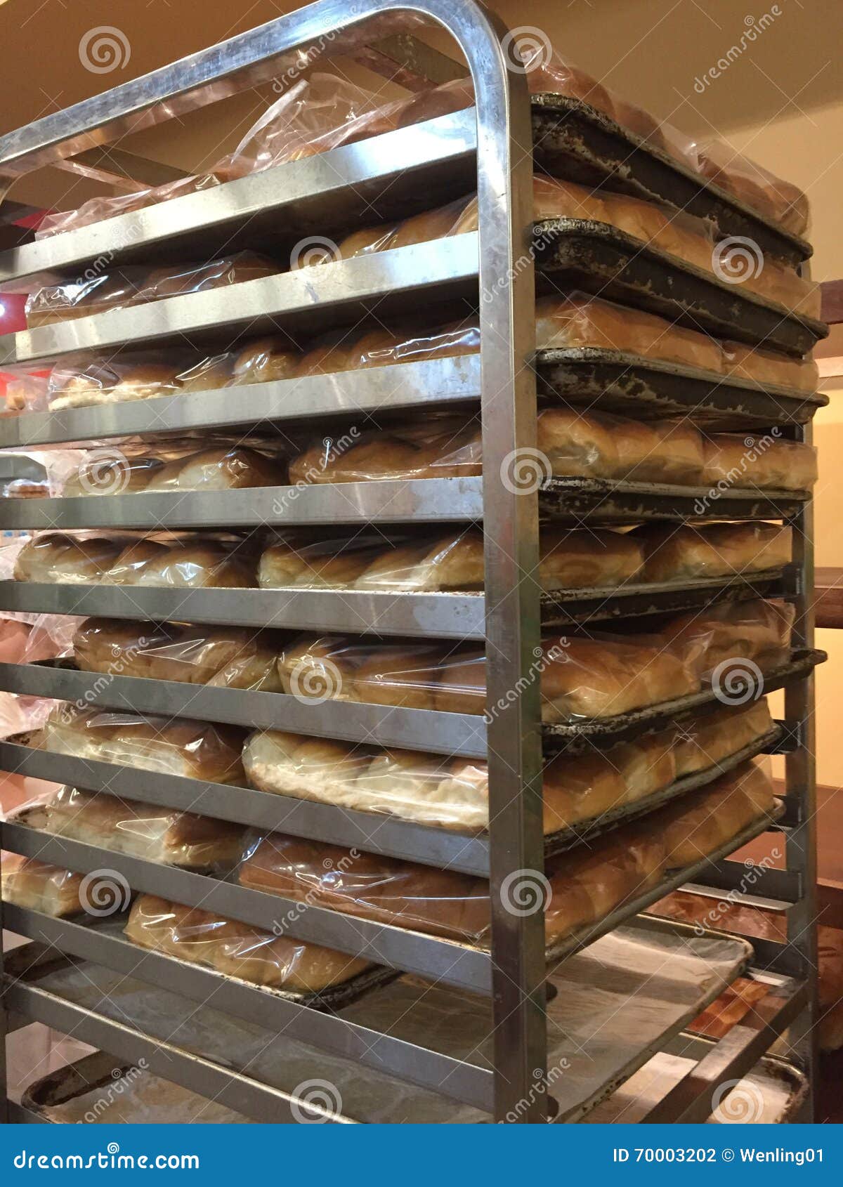 Delicious bread cart stock photo. Image of product, selling - 70003202