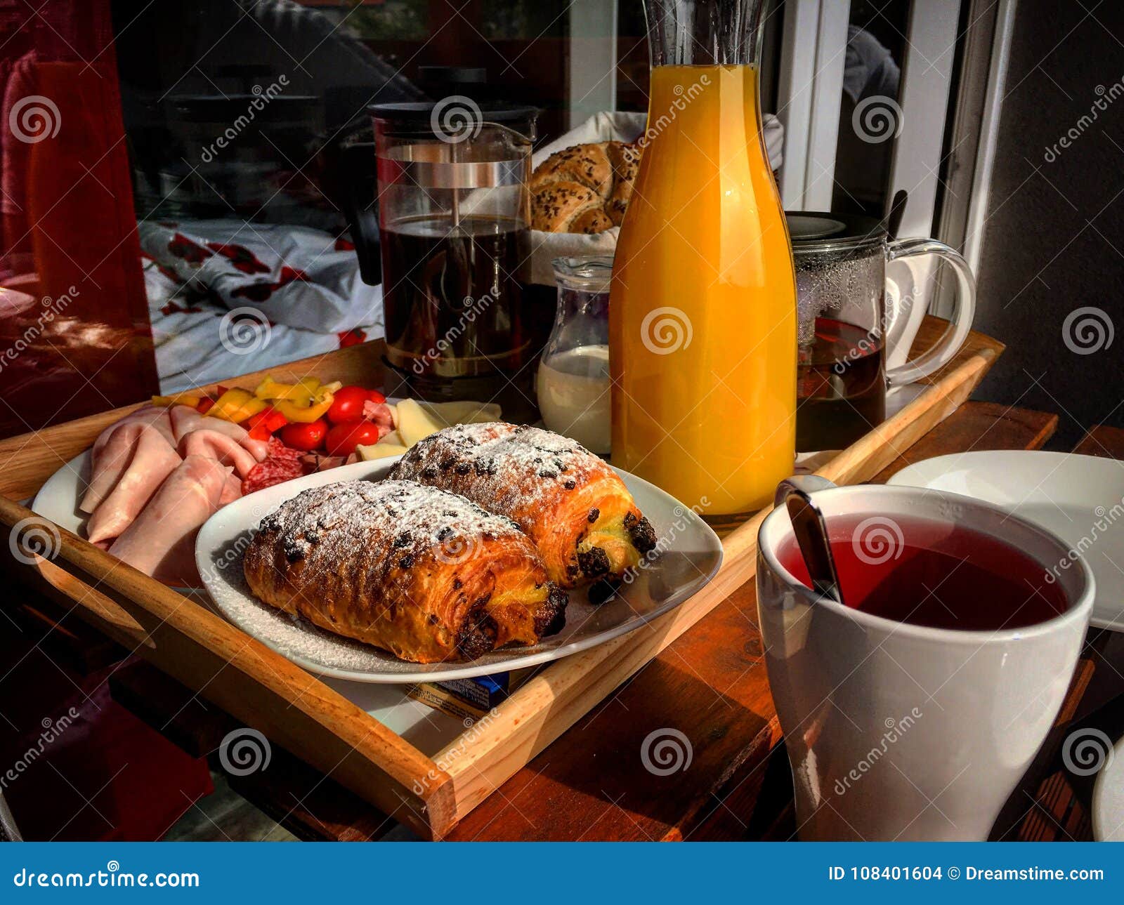 Delicious Breakfast with a Great Selection Stock Photo - Image of ...