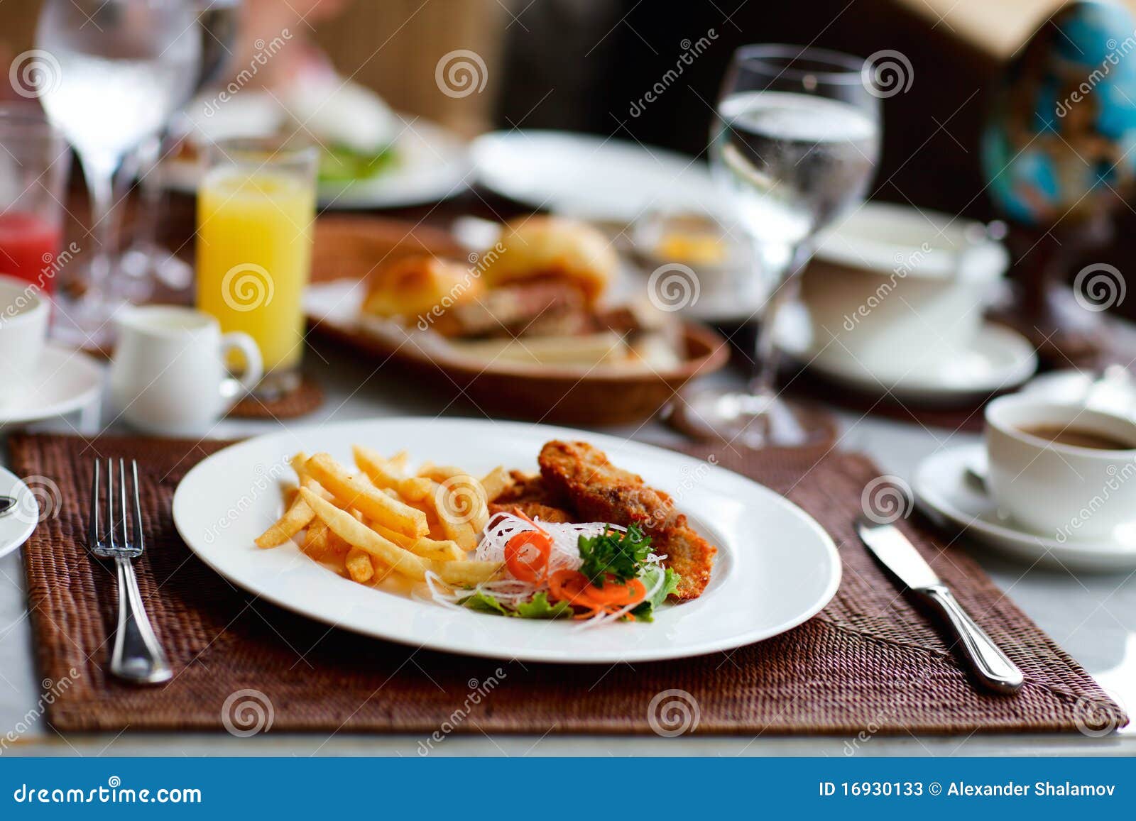 Delicious Breakfast or Lunch Stock Image - Image of horizontal ...