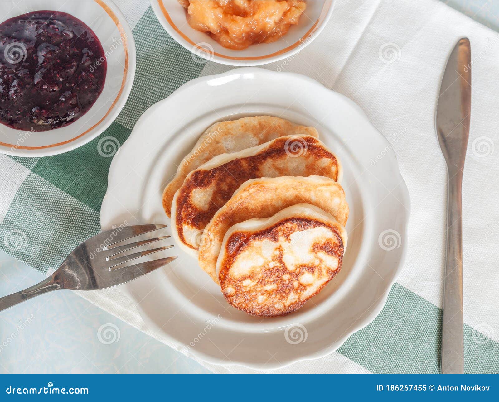 Delicious Breakfast with Pancakes Stock Image - Image of delicious ...