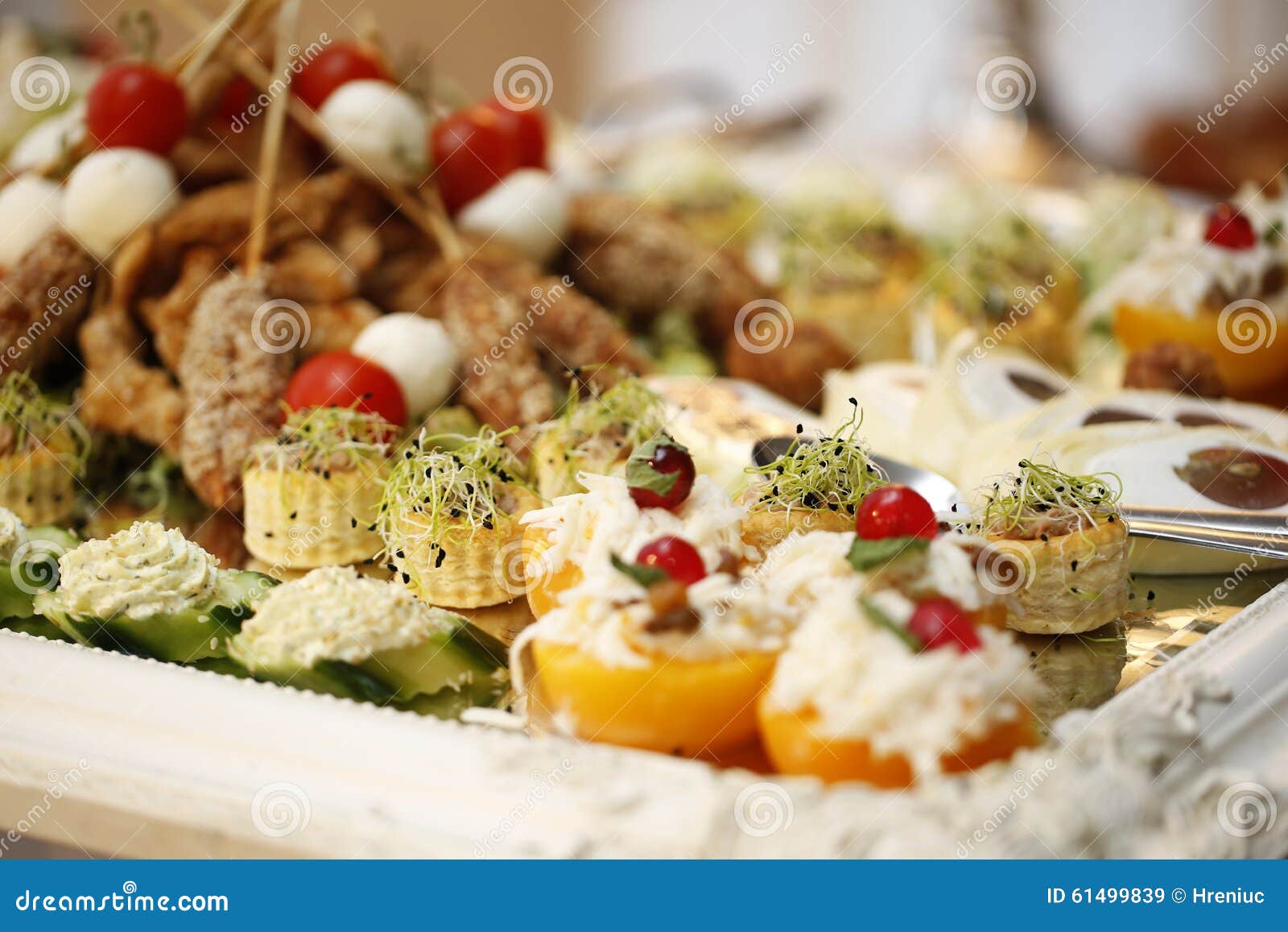 Delicious buffet food stock image. Image of basil, closeup - 61499839