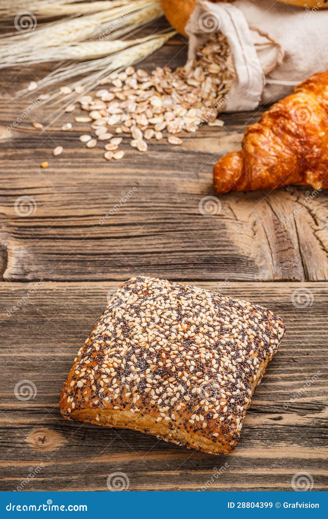 Delicious bun stock image. Image of crunchy, bakery, flour - 28804399