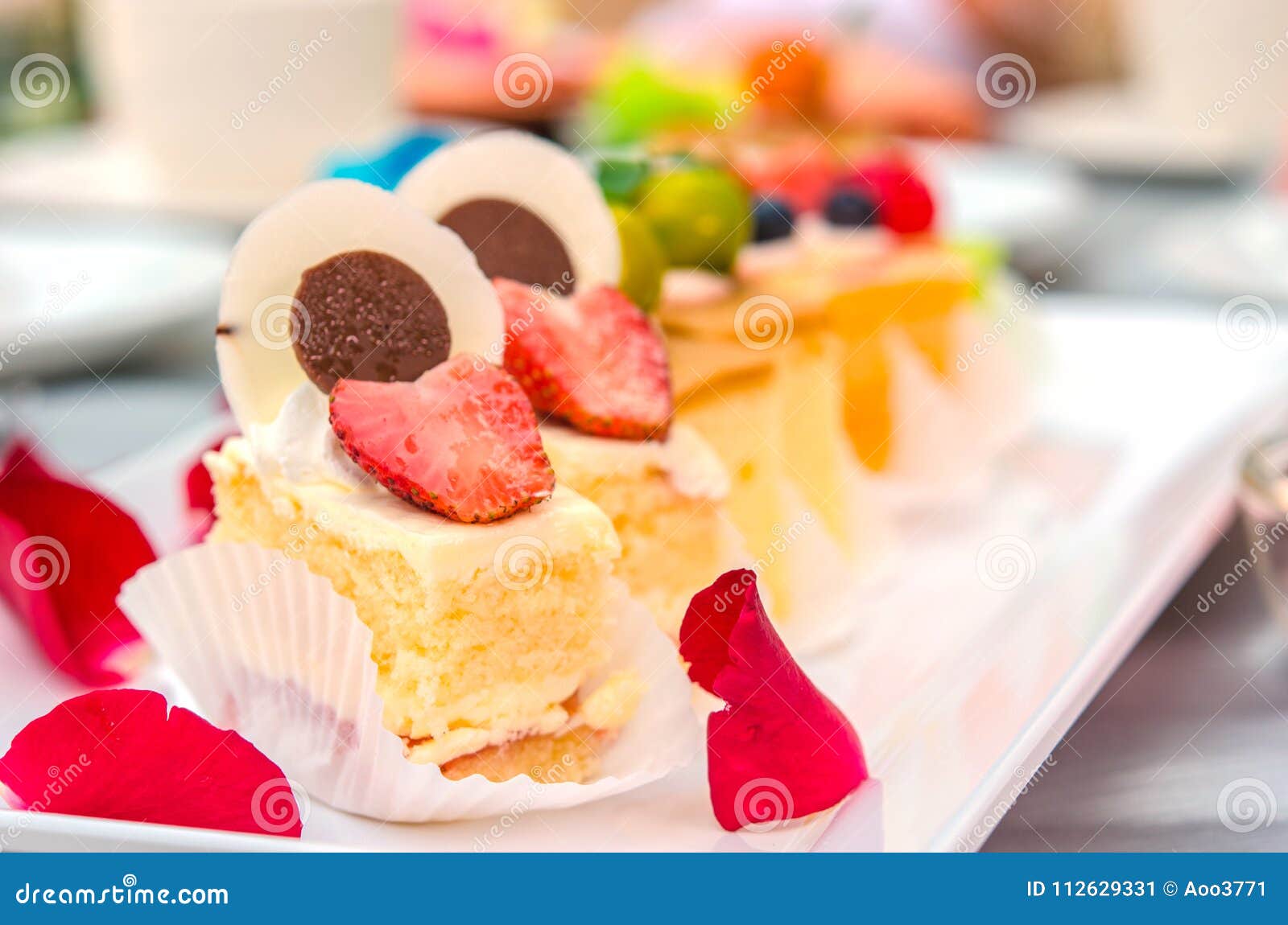 Cake on the table stock image. Image of candle, laying - 112629331