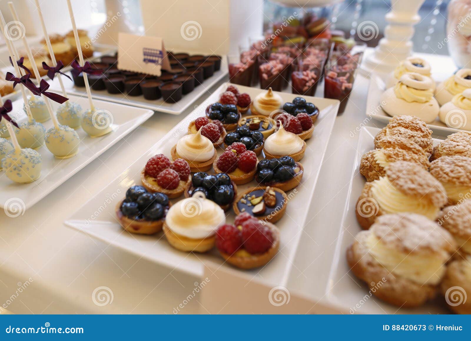 Delicious Cakes and Sweets Buffet Stock Image - Image of cakestand ...