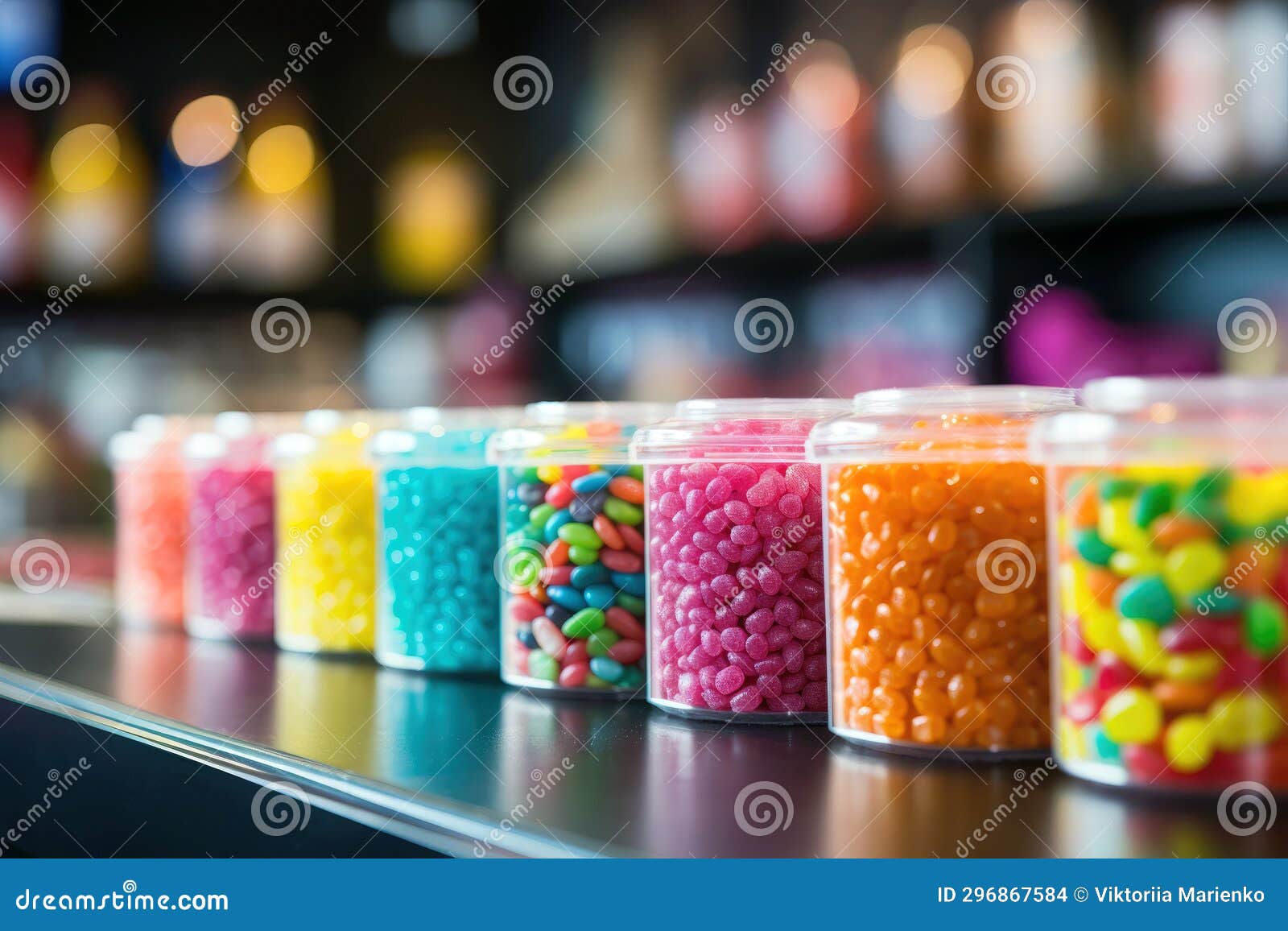 Delicious Candy Array: a Vibrant Showcase of Tempting Sweets at the ...