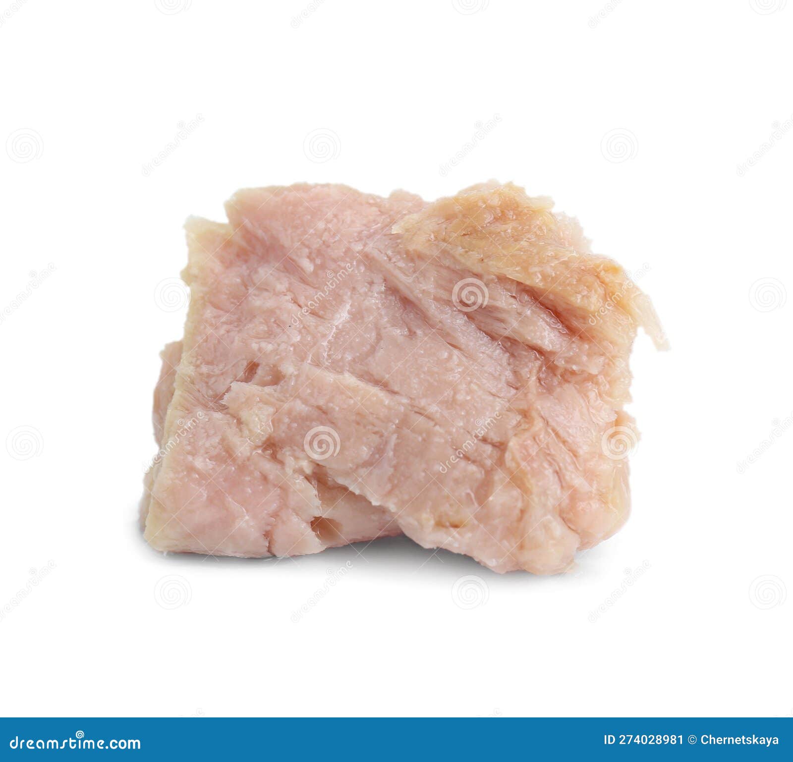 Delicious Canned Tuna Chunk Isolated on White Stock Image - Image of ...