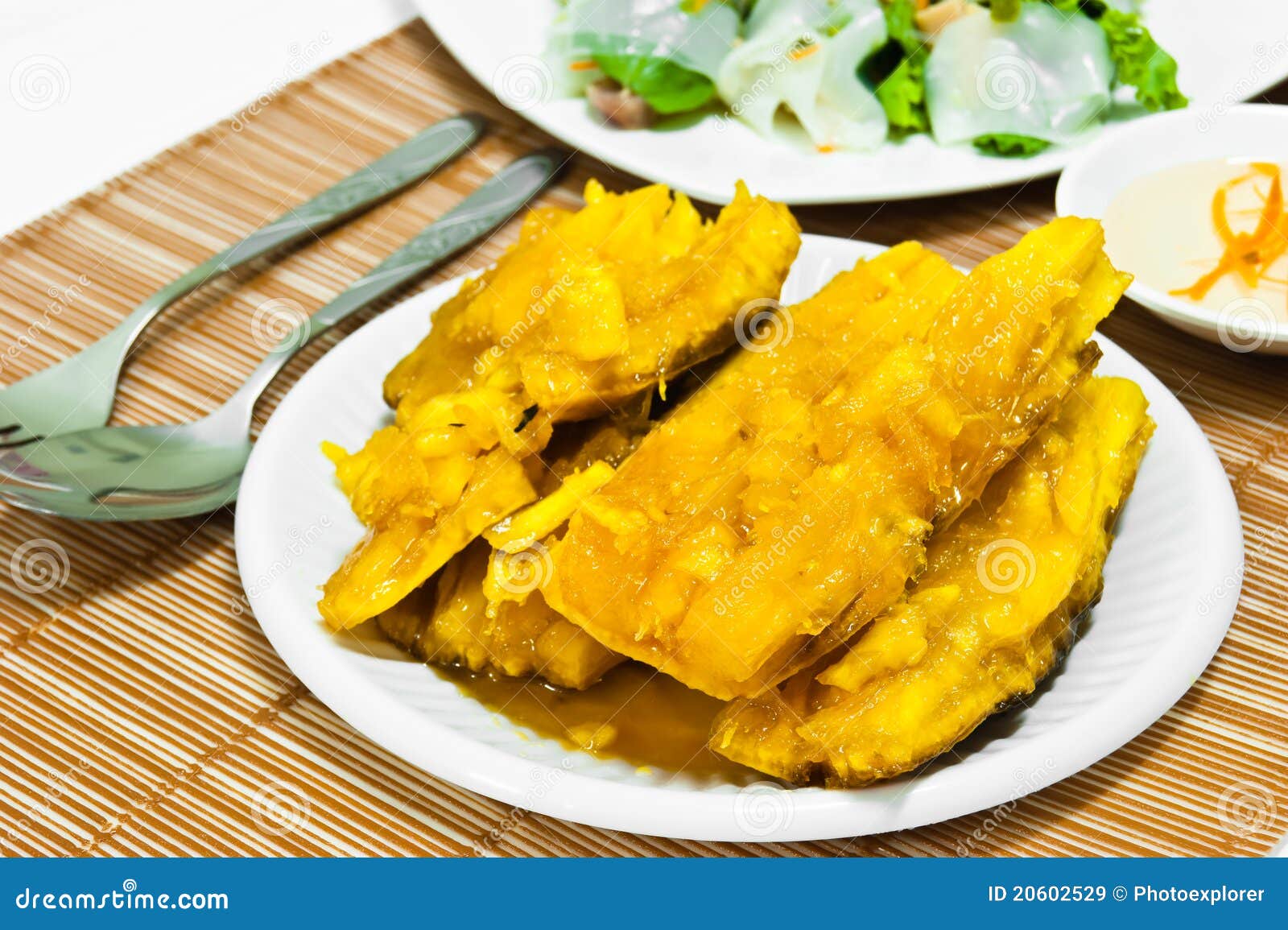 Delicious of Cassava in Syrup Stock Image - Image of cassava, dish ...