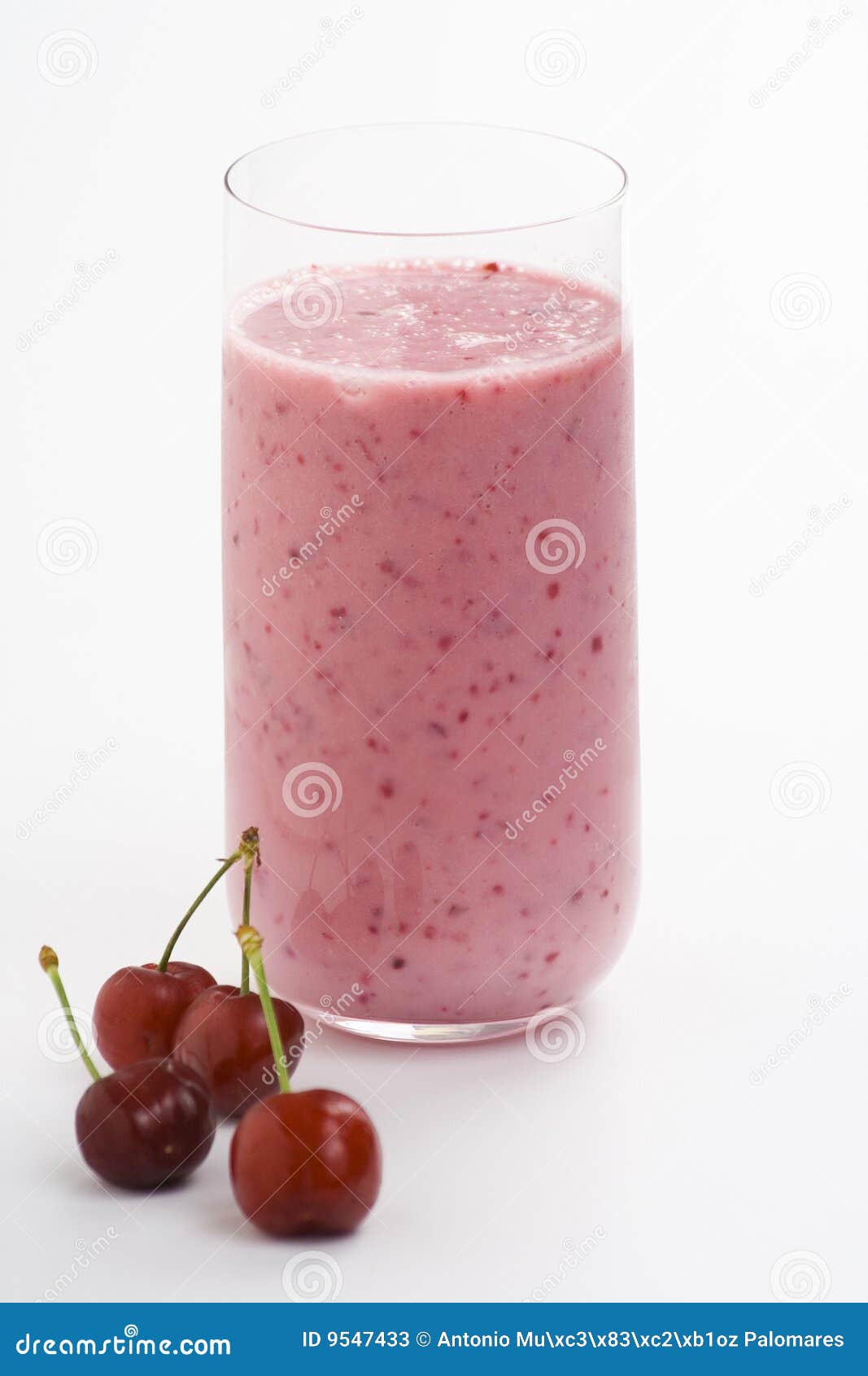 A Delicious Cherry Milkshake Stock Image - Image of fruit, syrup: 9547433